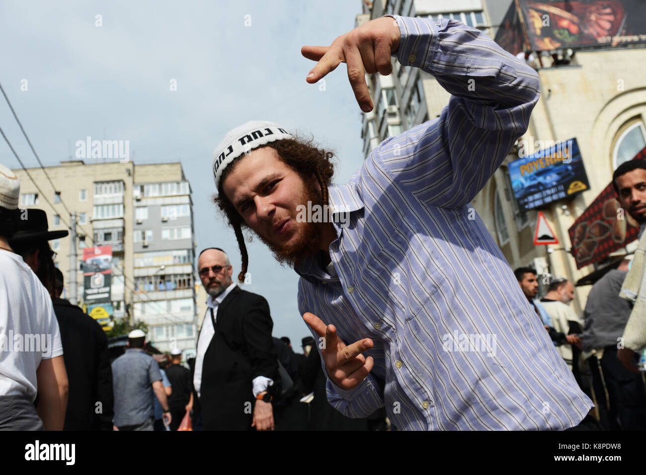 Uman, Ukraine. 20th of September 2017. Jewish pilgrimage to the holy ...