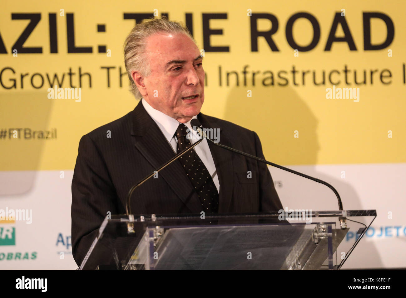 Michel Temer President of the Republic Brazil during a closing ceremony ...