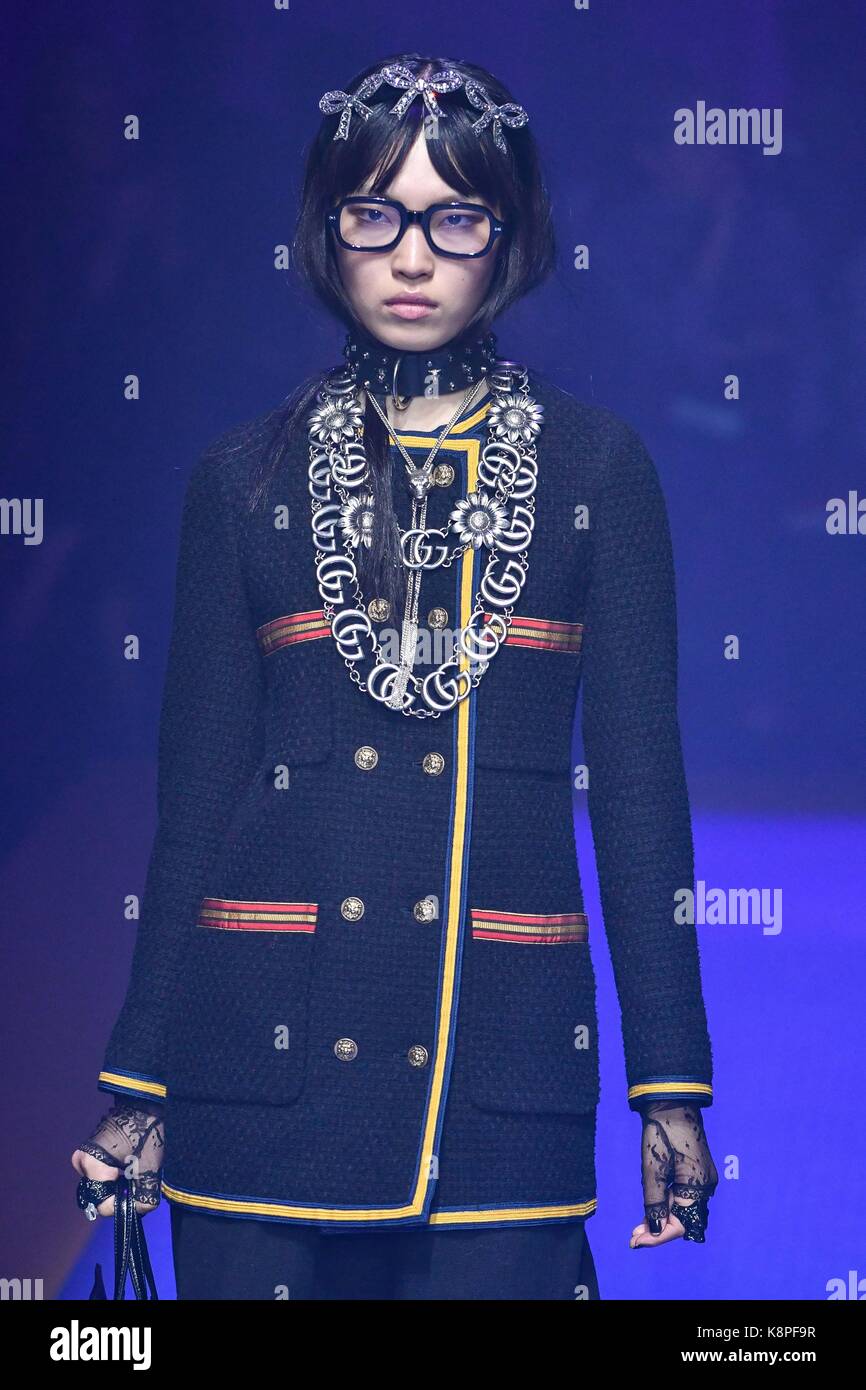 Gucci fashion show 2018 milan hi-res stock photography and images - Alamy