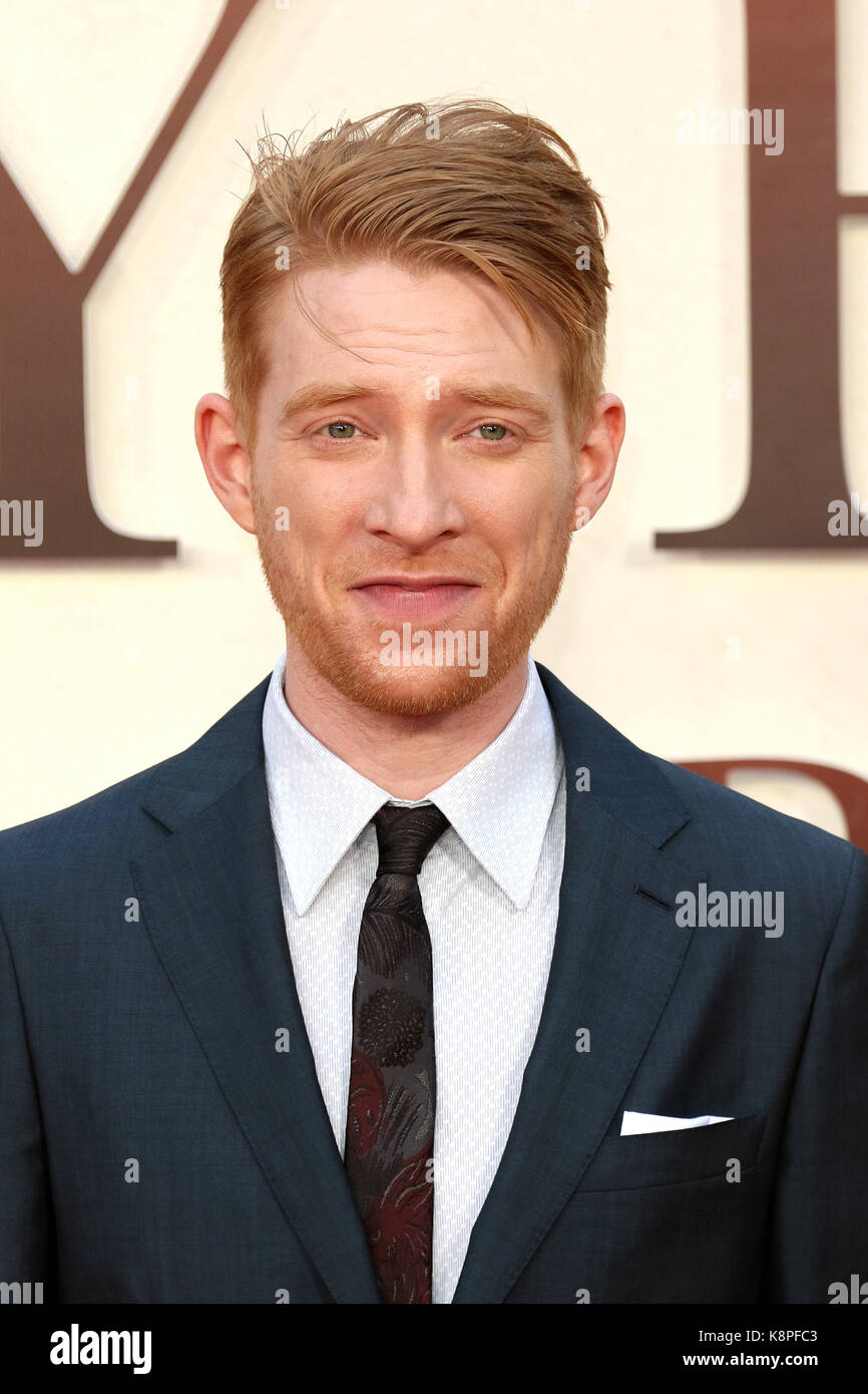 London, UK. 20th Sep, 2017. Domhnall Gleeson, Goodbye Christopher Robin ...