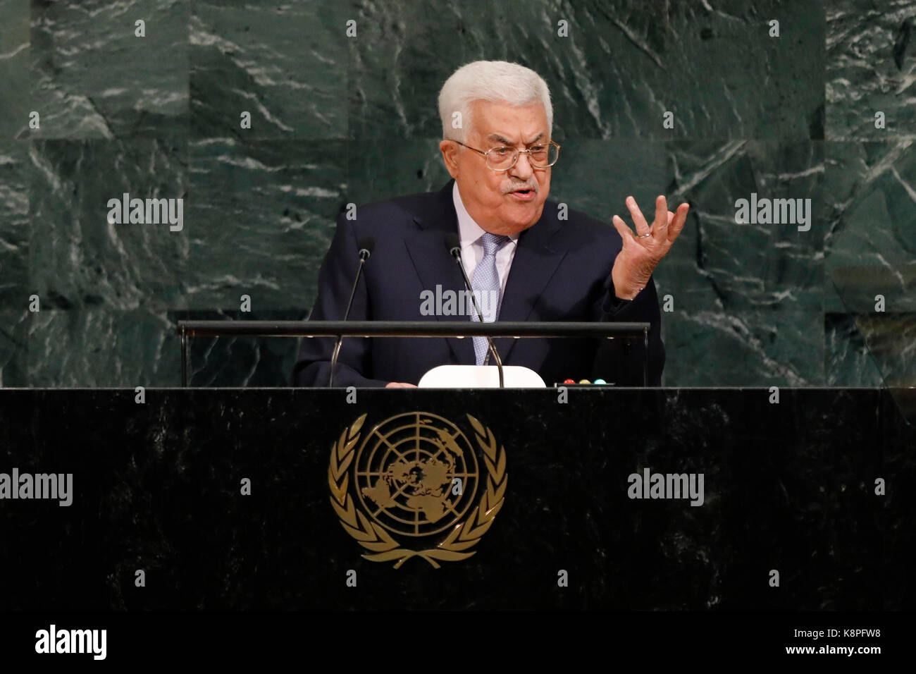 United Nations. 20th Sep, 2017. Palestinian President Mahmoud Abbas ...