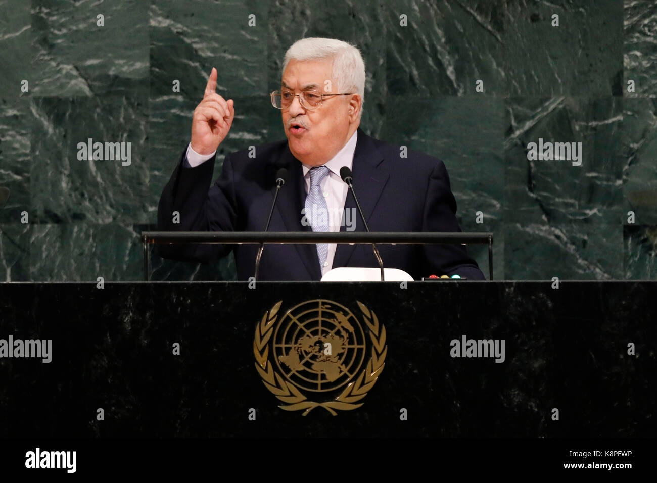 United Nations. 20th Sep, 2017. Palestinian President Mahmoud Abbas ...