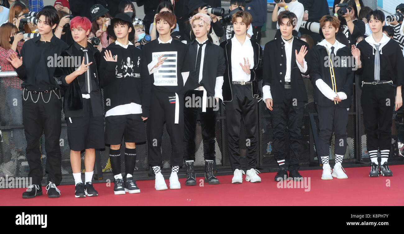 S. Korean boy group NCT South Korean boy group NCT walks the red carpet ...