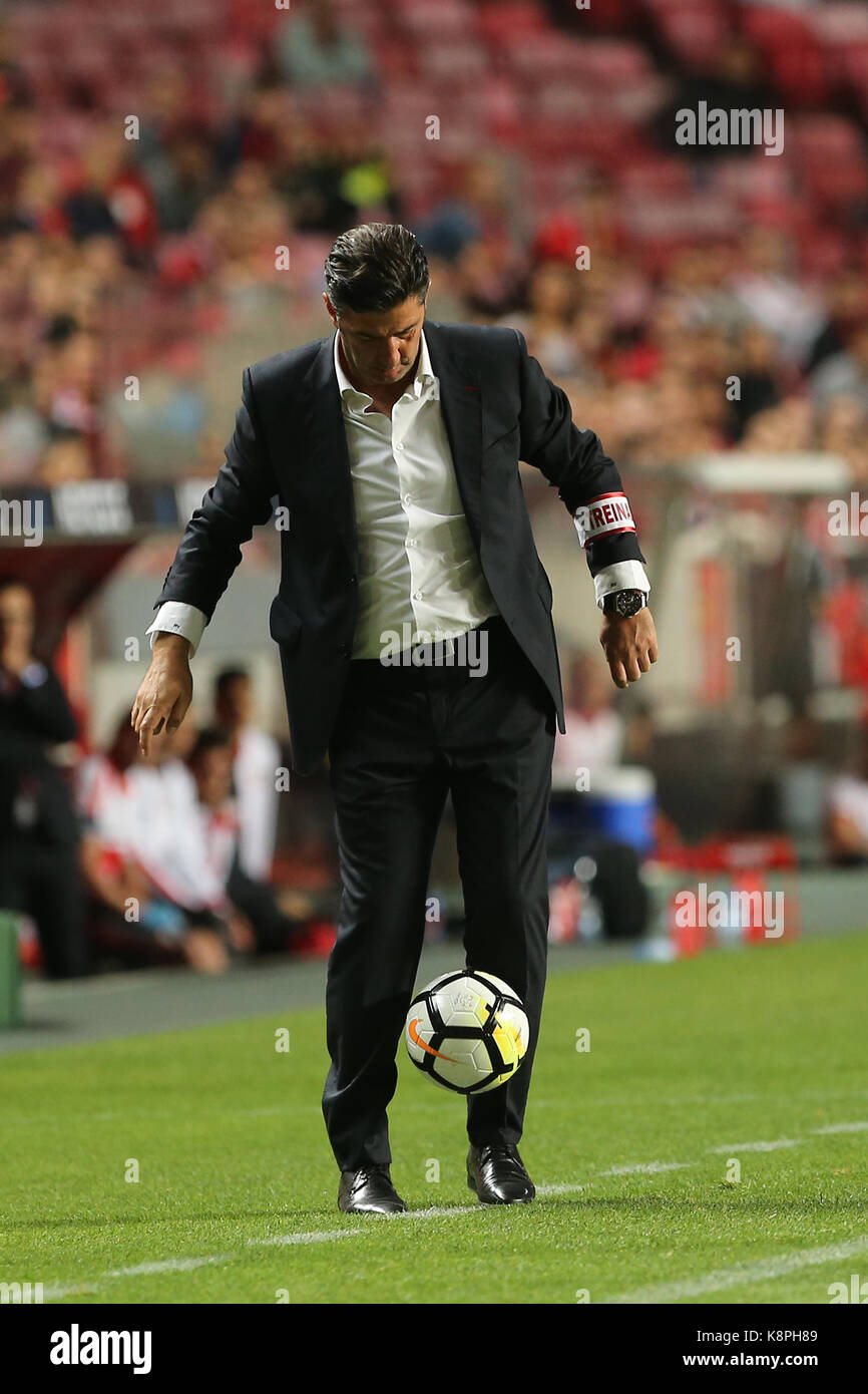 Lisbon, Portugal. 20th Sep, 2017. Benfica's head coach Rui Vitoria from ...