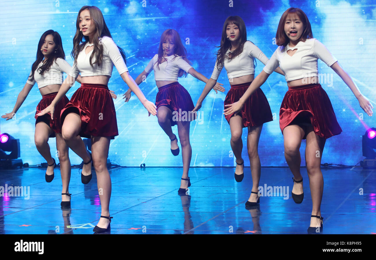 S. Korean girl group April South Korean girl group April performs ...