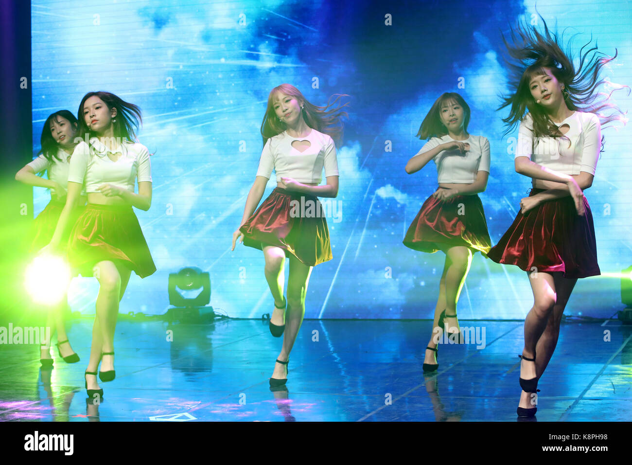 S. Korean girl group April South Korean girl group April performs ...