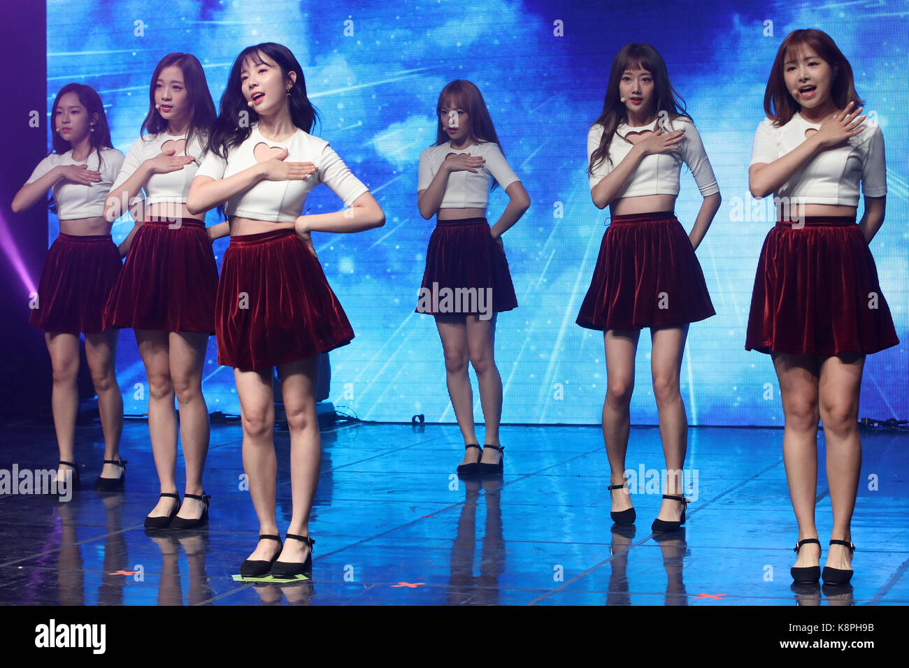 S. Korean girl group April South Korean girl group April performs ...