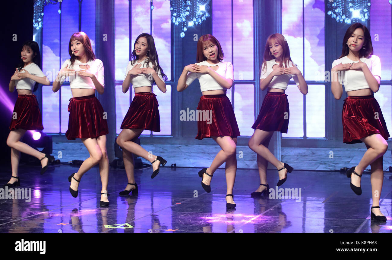 S. Korean girl group April South Korean girl group April performs ...