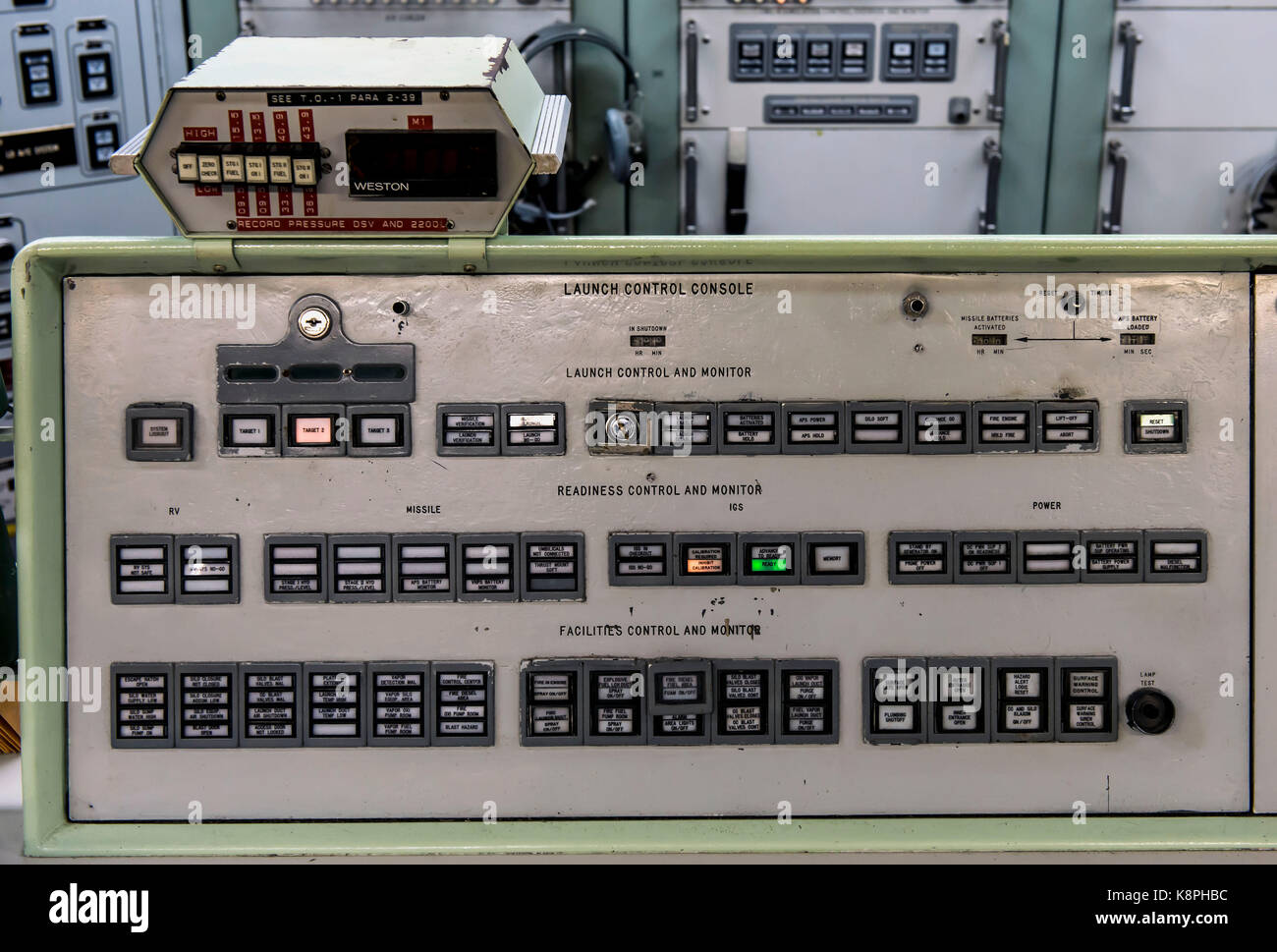 Sahuarita, Arizona, USA. 20th Sep, 2017. Detail of the console in the ...