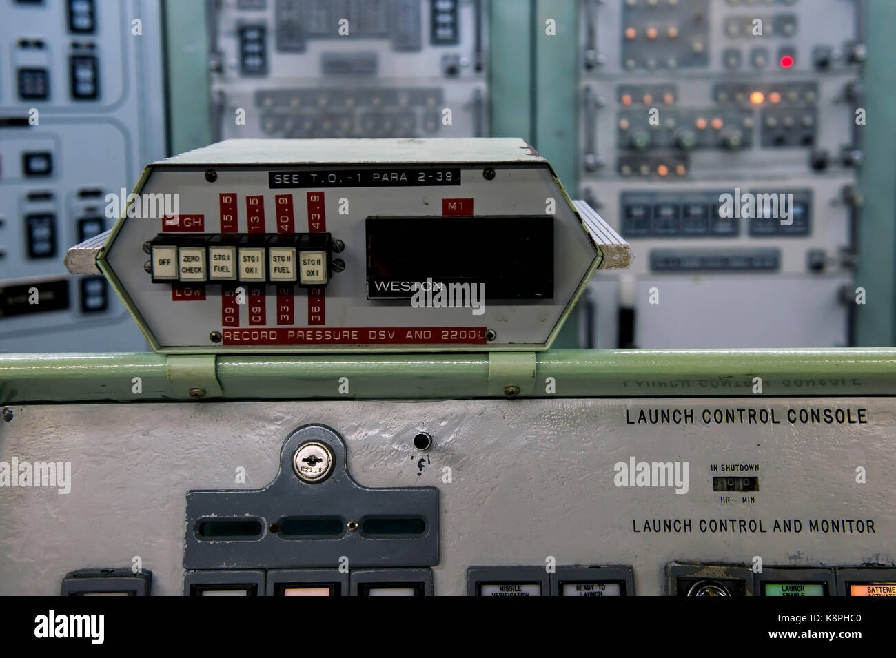 Sahuarita, Arizona, USA. 20th Sep, 2017. Detail of the console in the ...