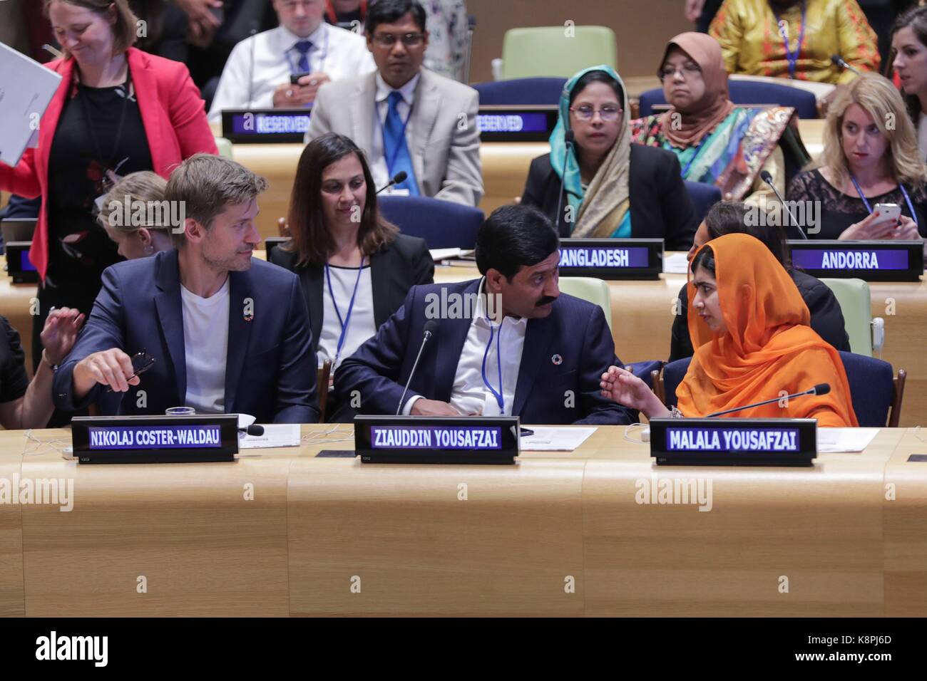 United Nations, New York, USA. 20th Sep, 2017. Malala Yousafzai, UN ...