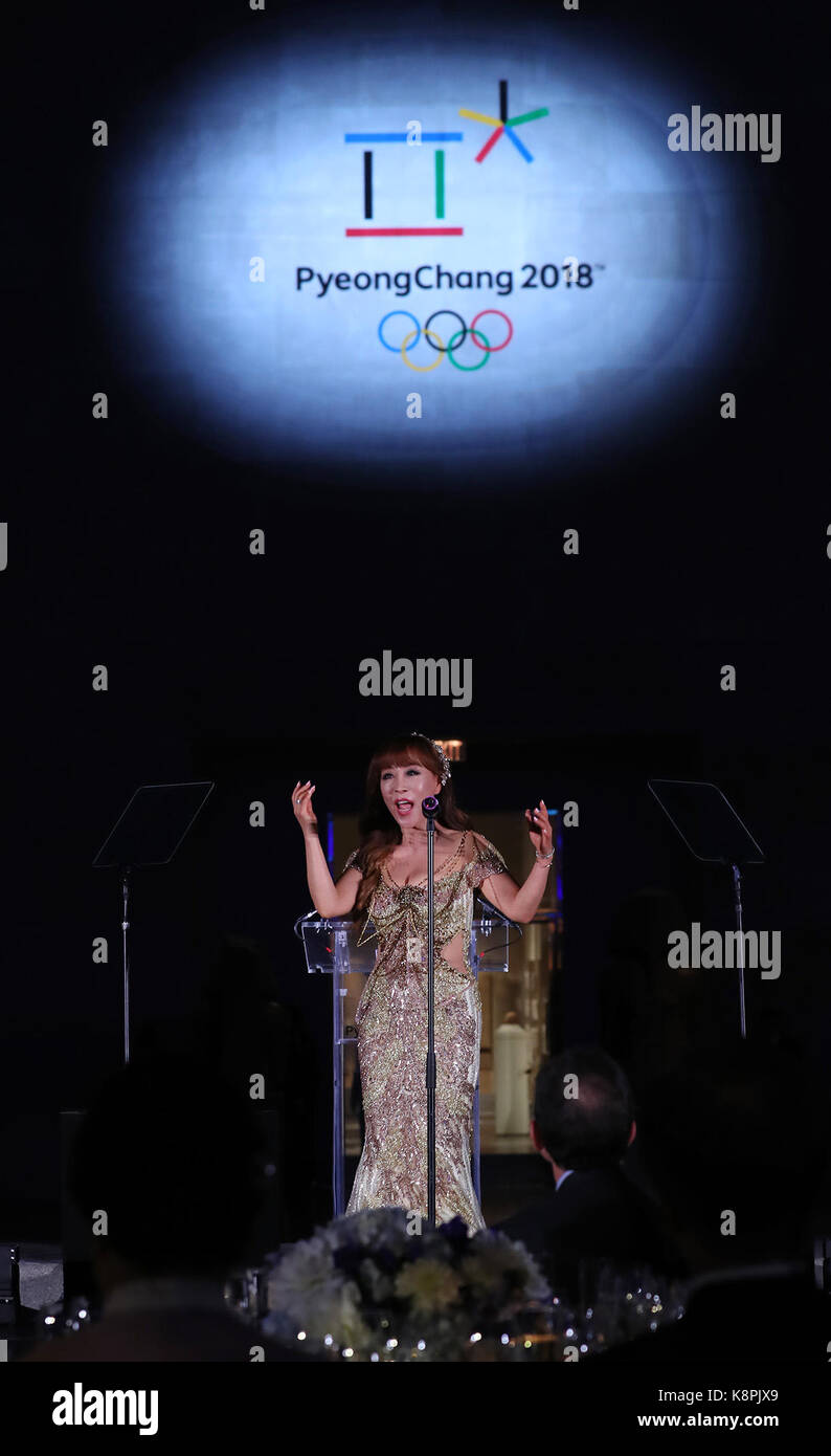 Moon makes pitch for PyeongChang Olympics South Korean soprano Jo Su-mi ...