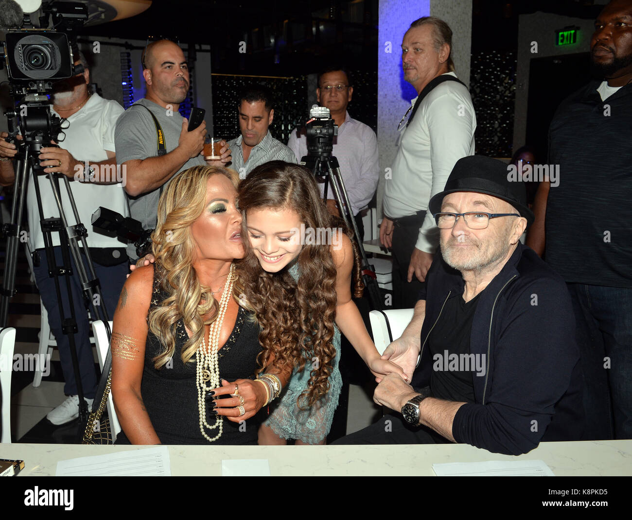 Miami, USA. 20th Sep, 2017. Phil Collins and Orianne Collins attend ...