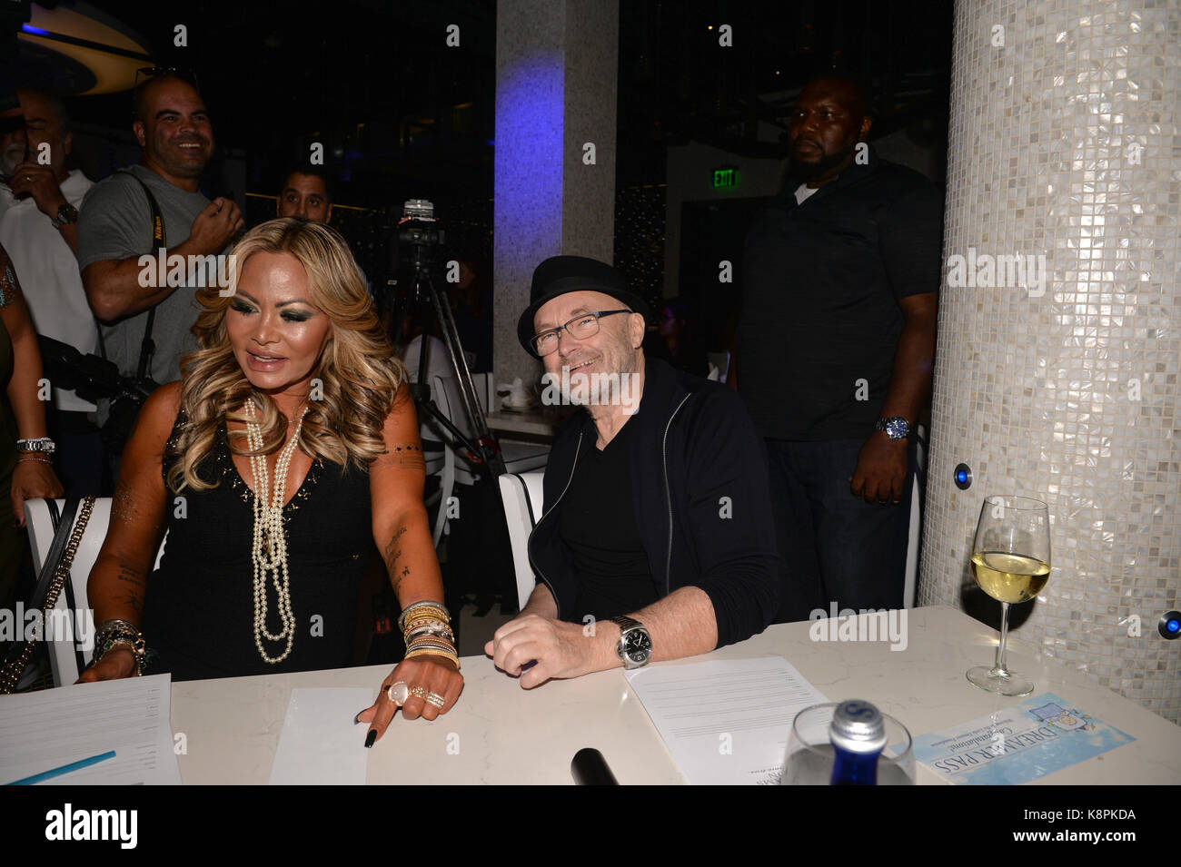 Miami, USA. 20th Sep, 2017. Phil Collins and Orianne Collins attend ...