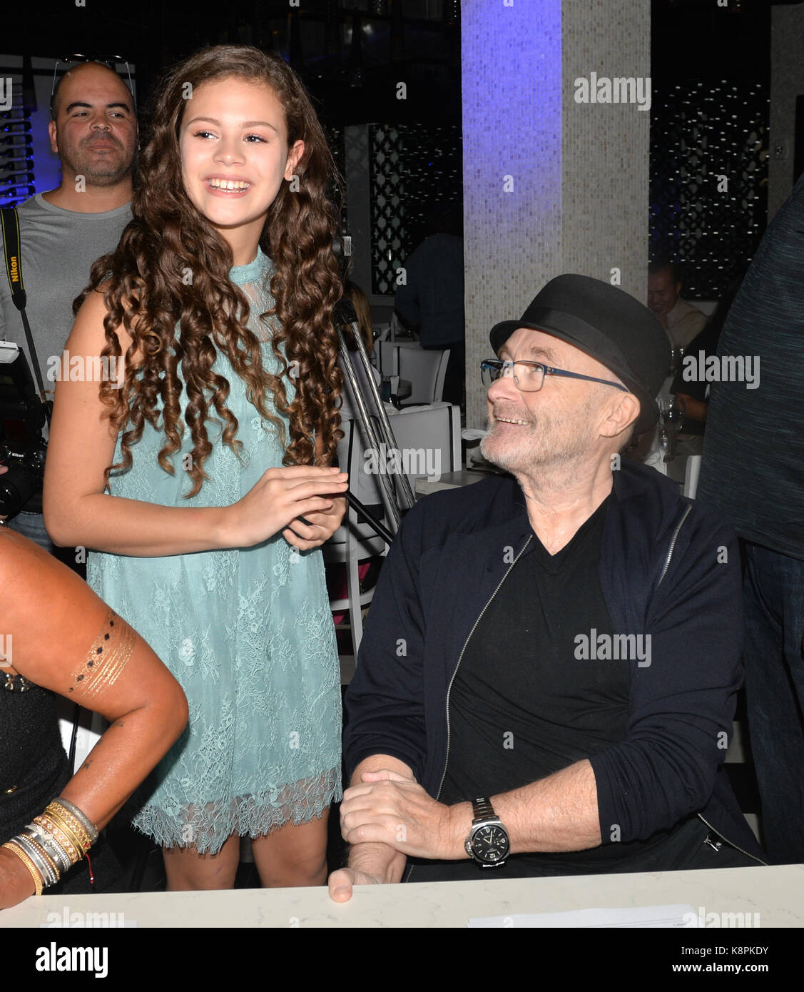 Miami, USA. 20th Sep, 2017. Phil Collins and Orianne Collins attend ...