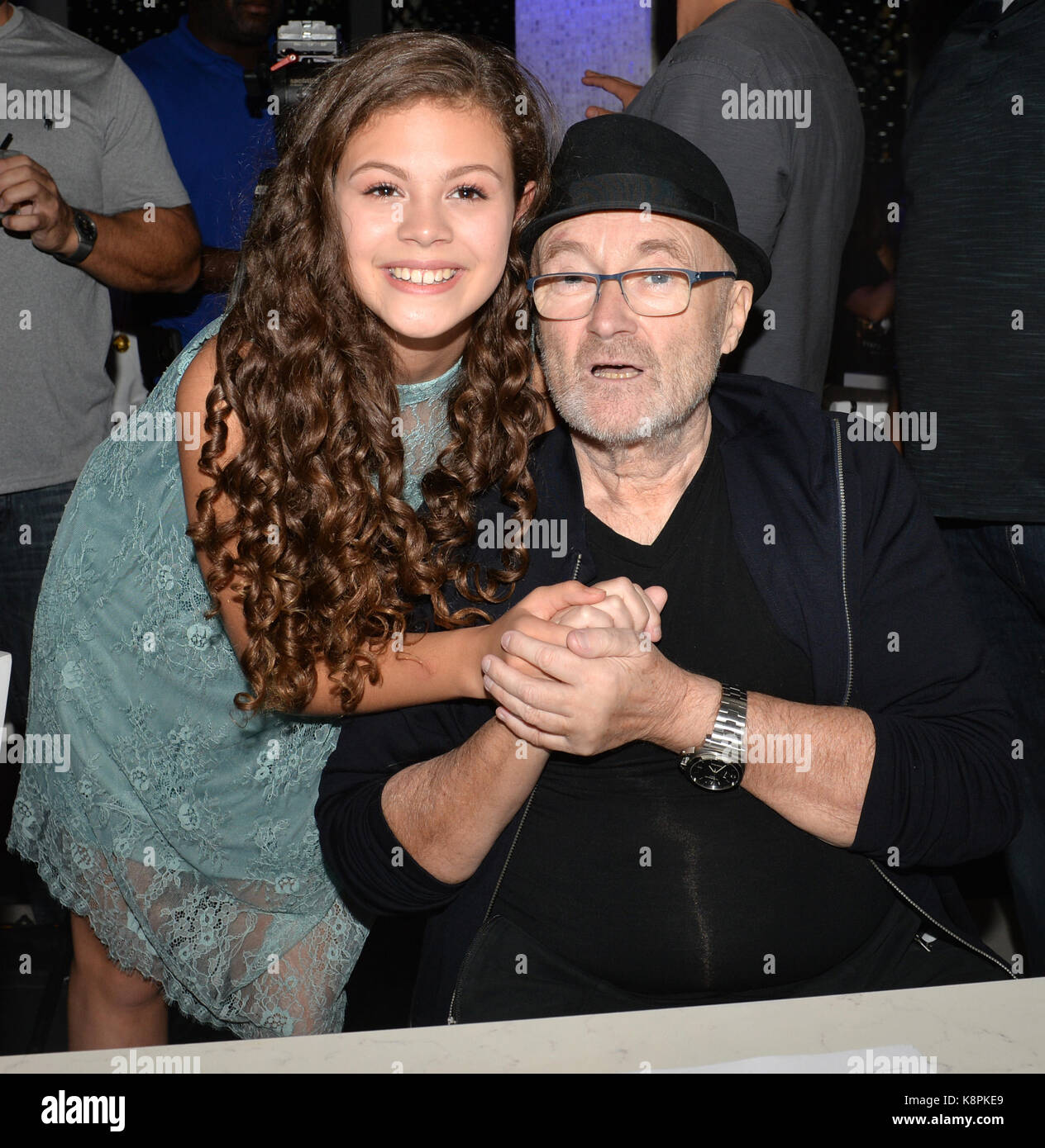 Miami, USA. 20th Sep, 2017. Phil Collins and Orianne Collins attend ...