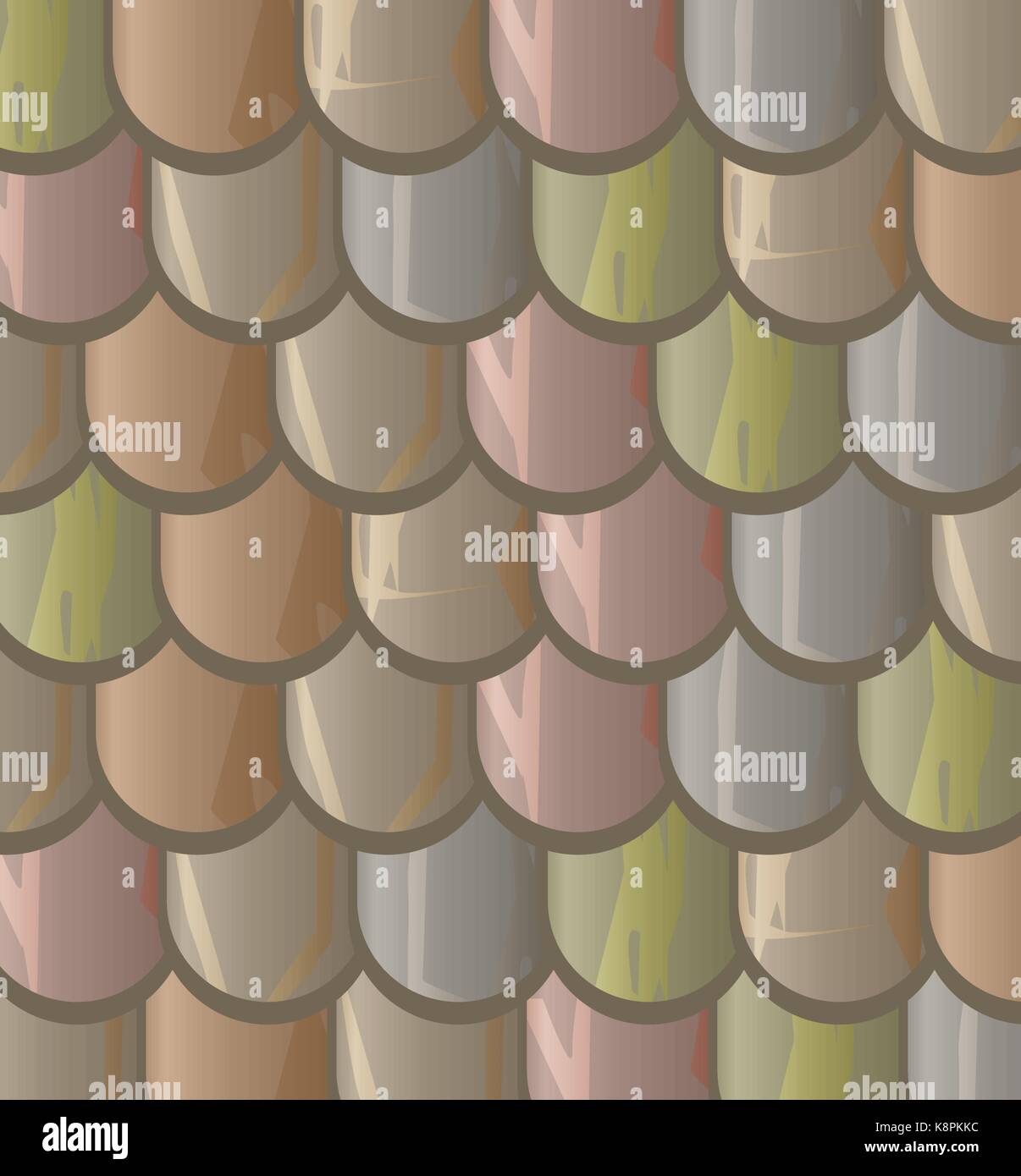 Vector texture illustration of clay roof tiles, slate Stock Vector ...