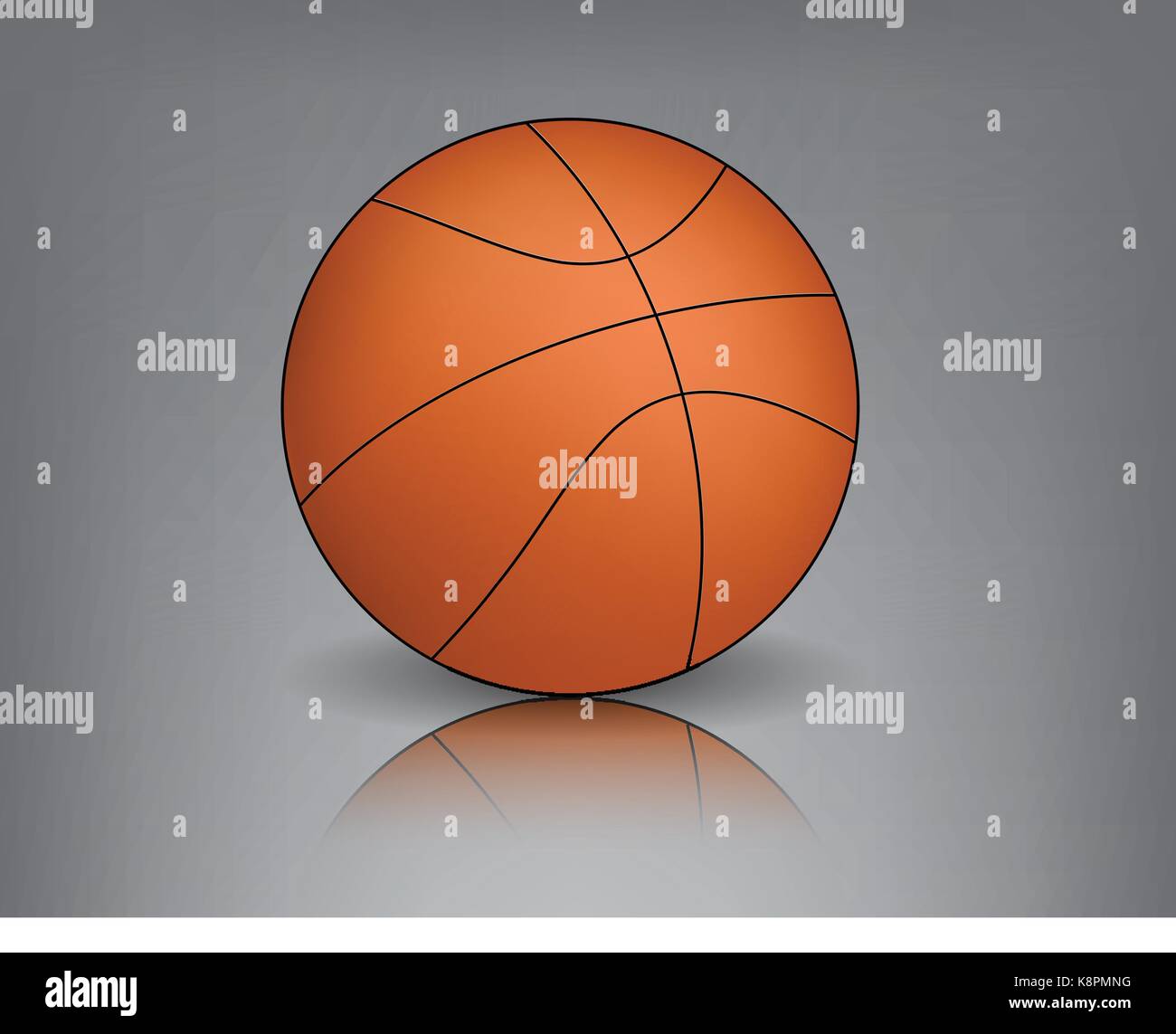 Basketball with shadow Stock Vector Images - Alamy