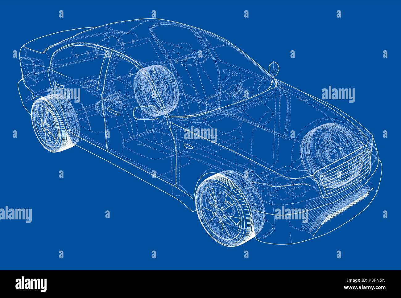 Car technical drawing hi-res stock photography and images - Alamy