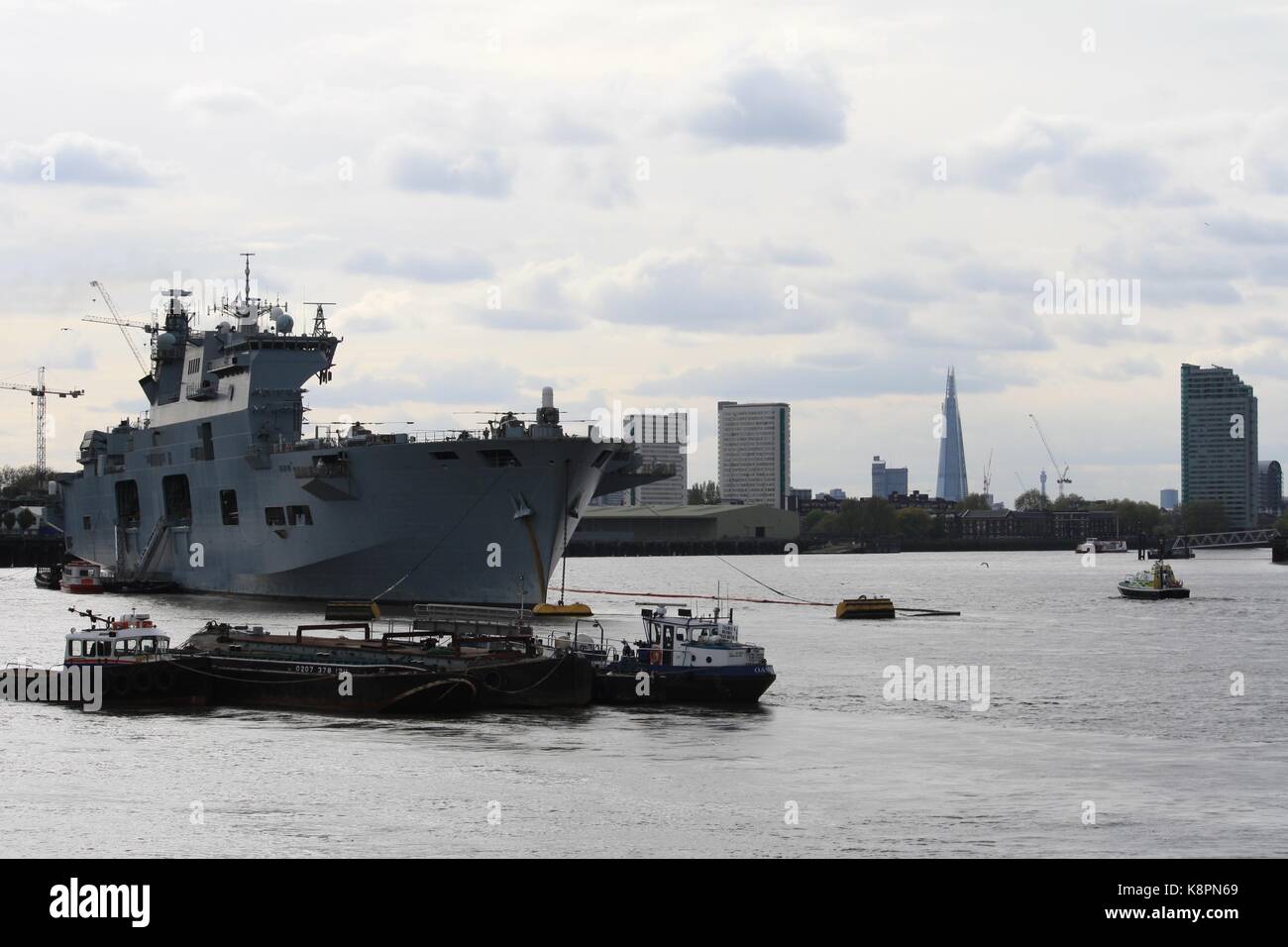 HMS Ocean at Greenwich London Stock Photo - Alamy