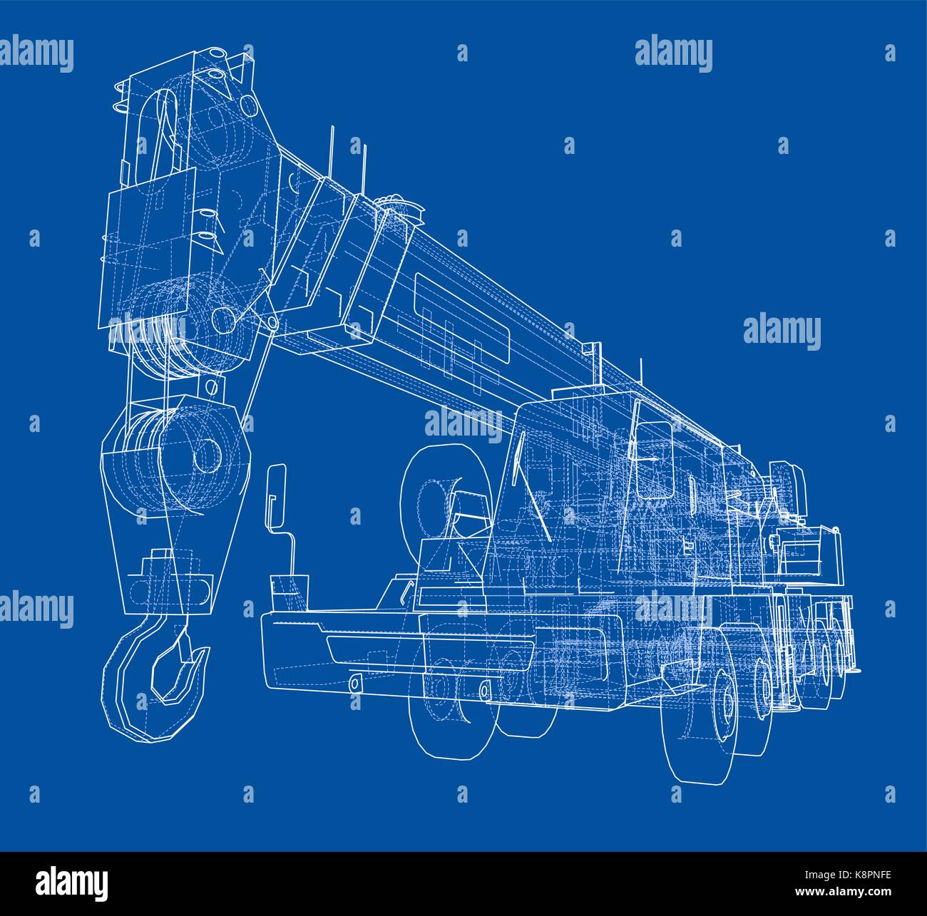 Mobile crane truck simple hi-res stock photography and images - Alamy