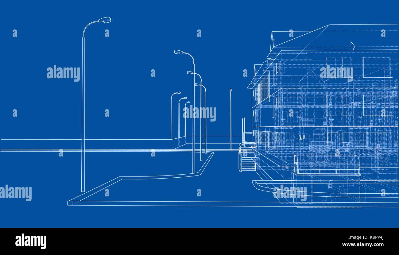 Abstract building. Vector Stock Vector Image & Art - Alamy