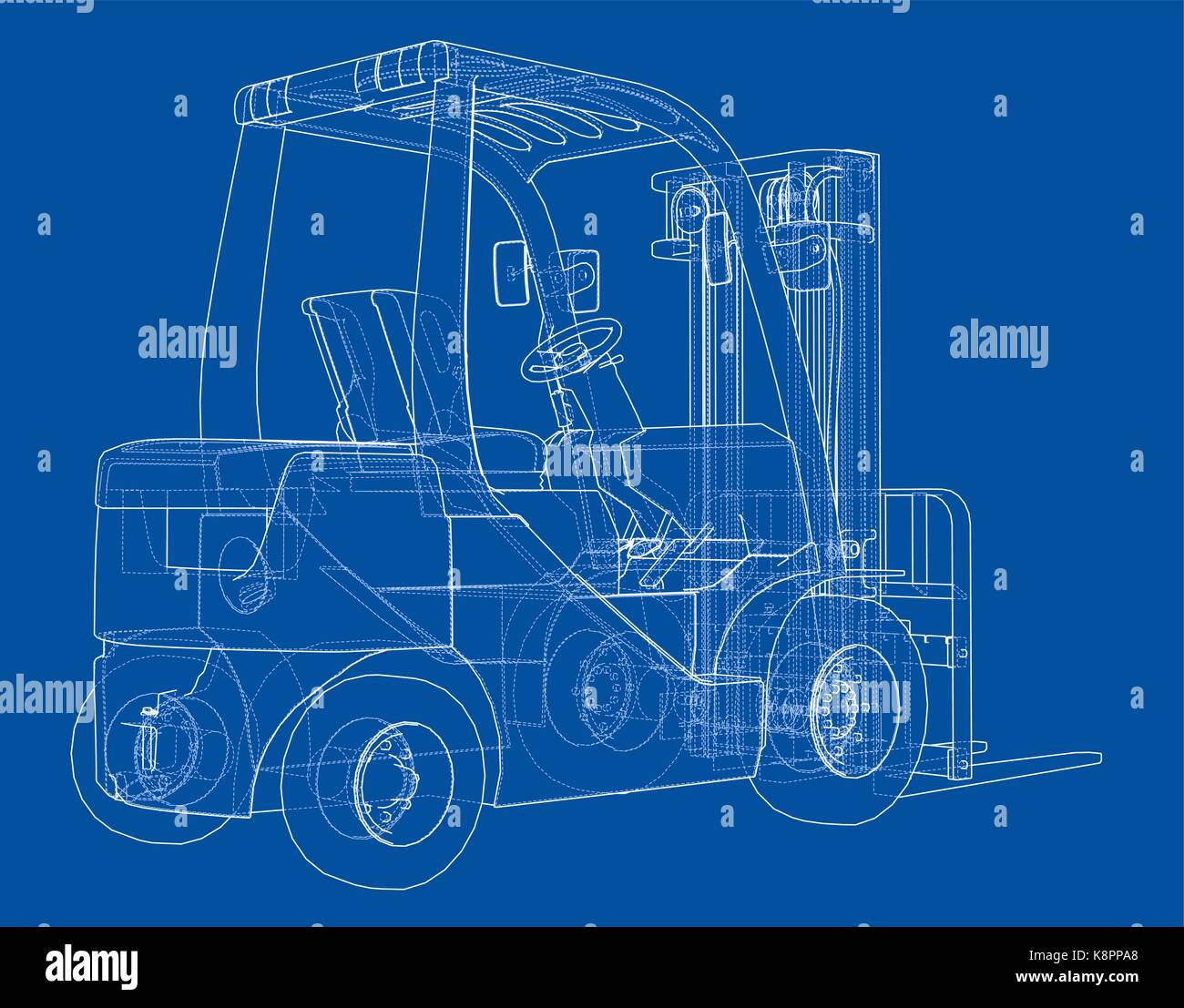 Forklift concept. Vector Stock Vector Image & Art - Alamy