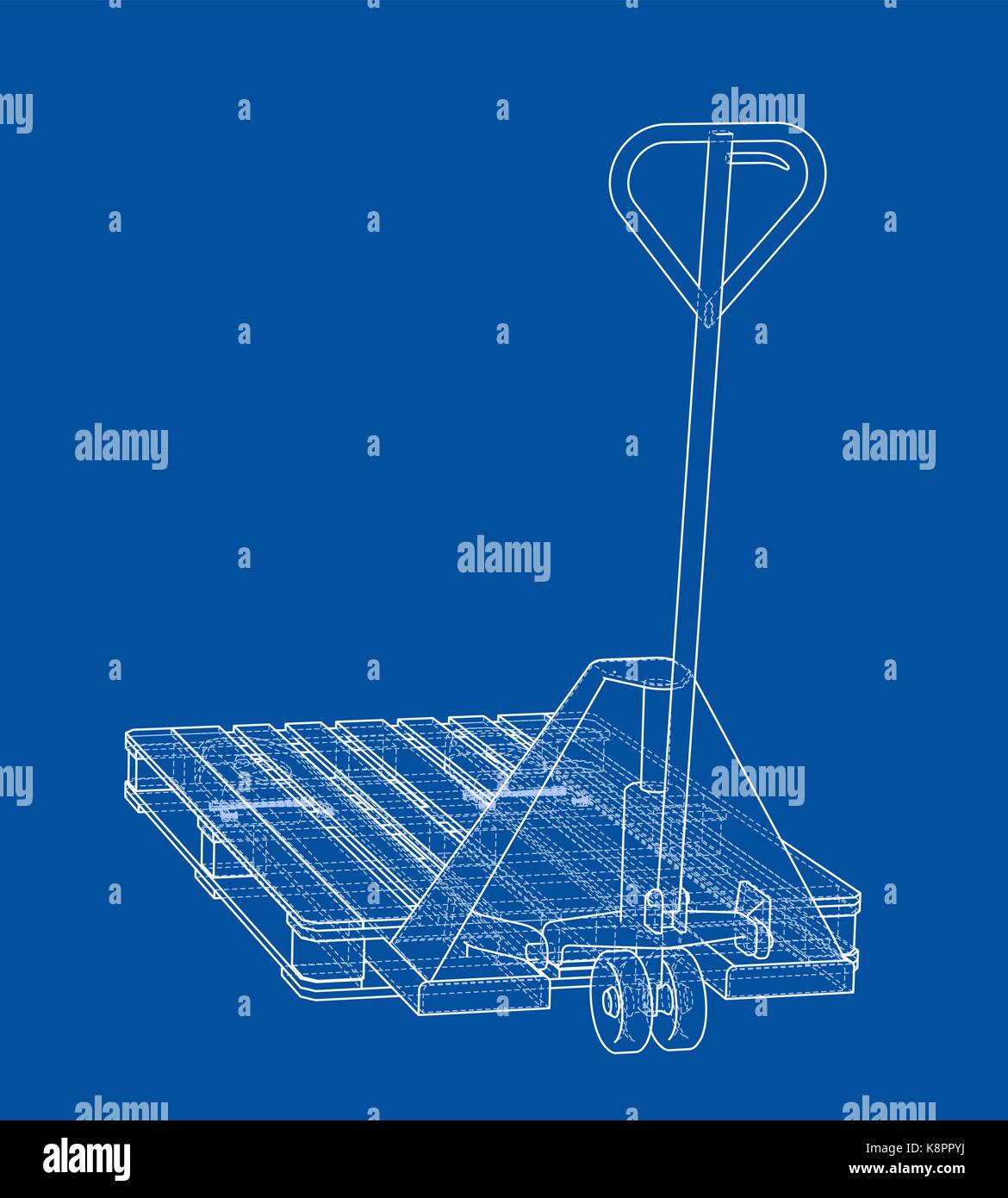 Hand pallet truck. Vector Stock Vector Image & Art - Alamy