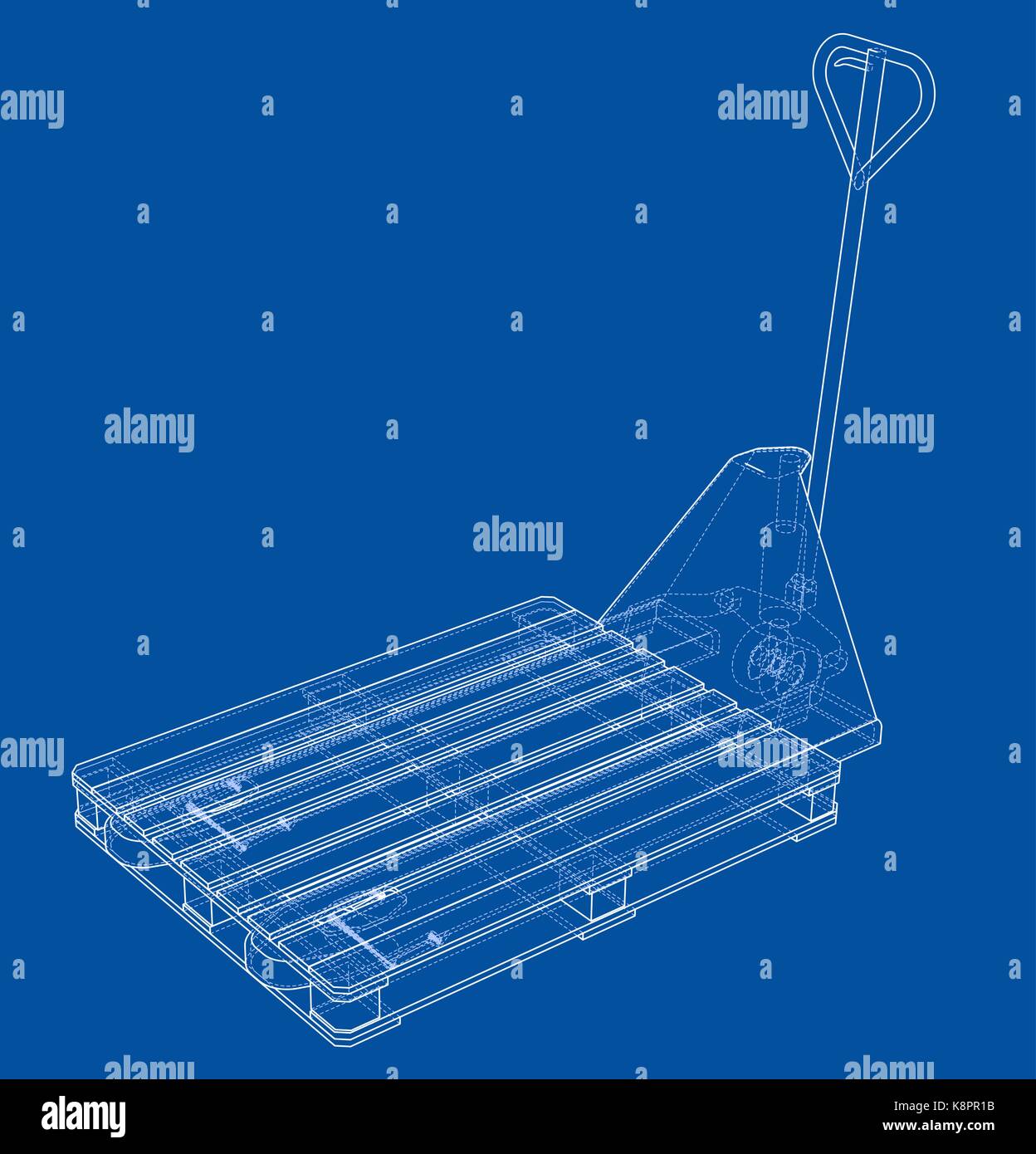 Hand pallet truck. Vector Stock Vector Image & Art - Alamy