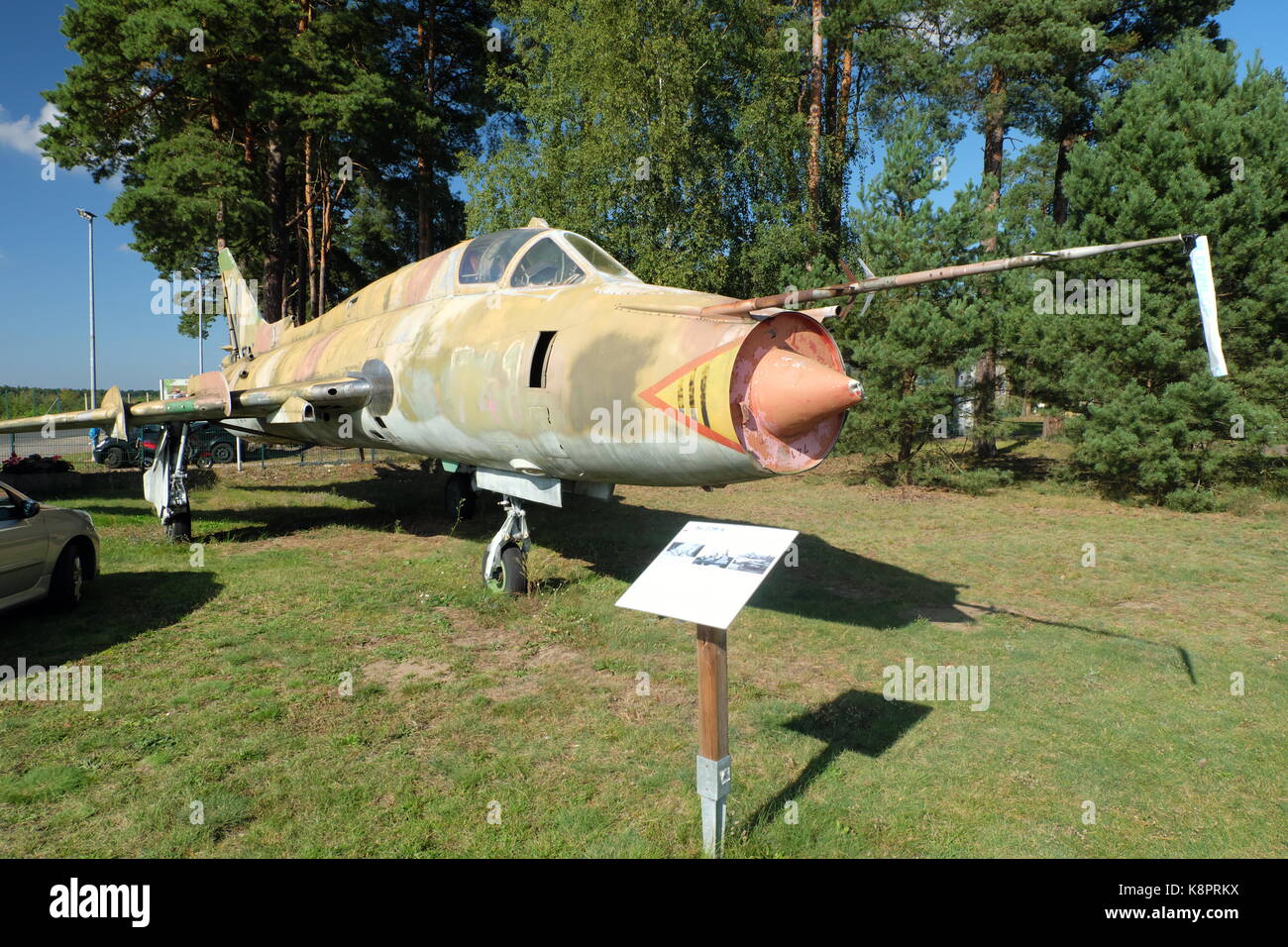 Sukov SU22- Soviet era - DDR Military Aircraft Stock Photo - Alamy