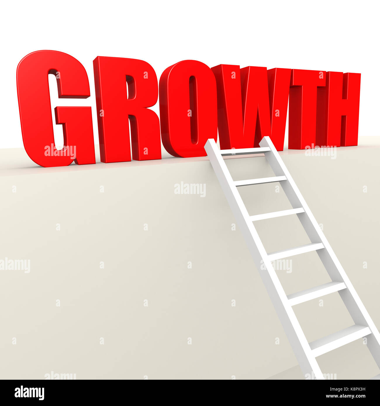 Ladder to growth Stock Photo - Alamy