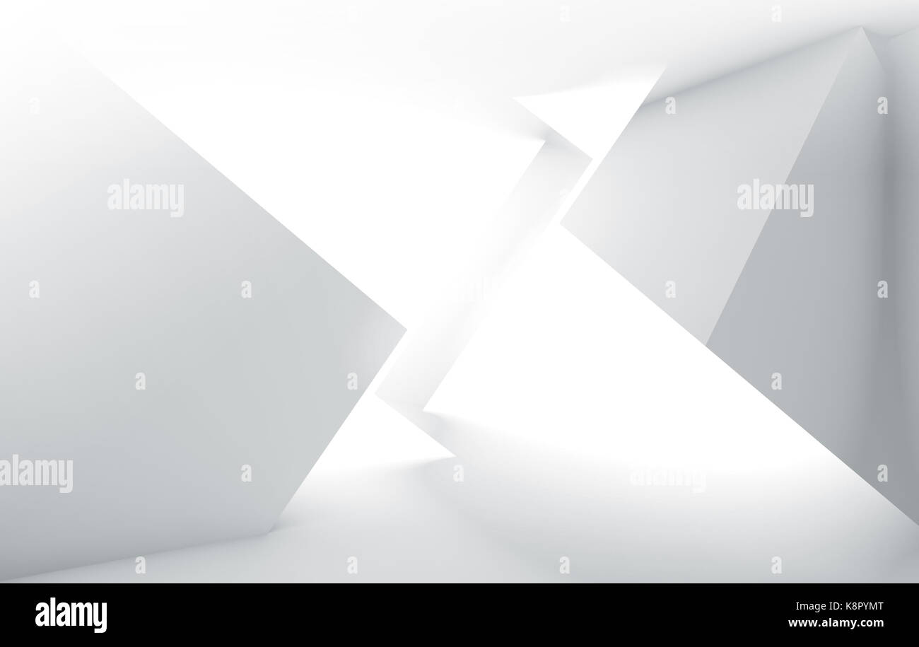 Abstract white high-tech digital background with shining intersected ...