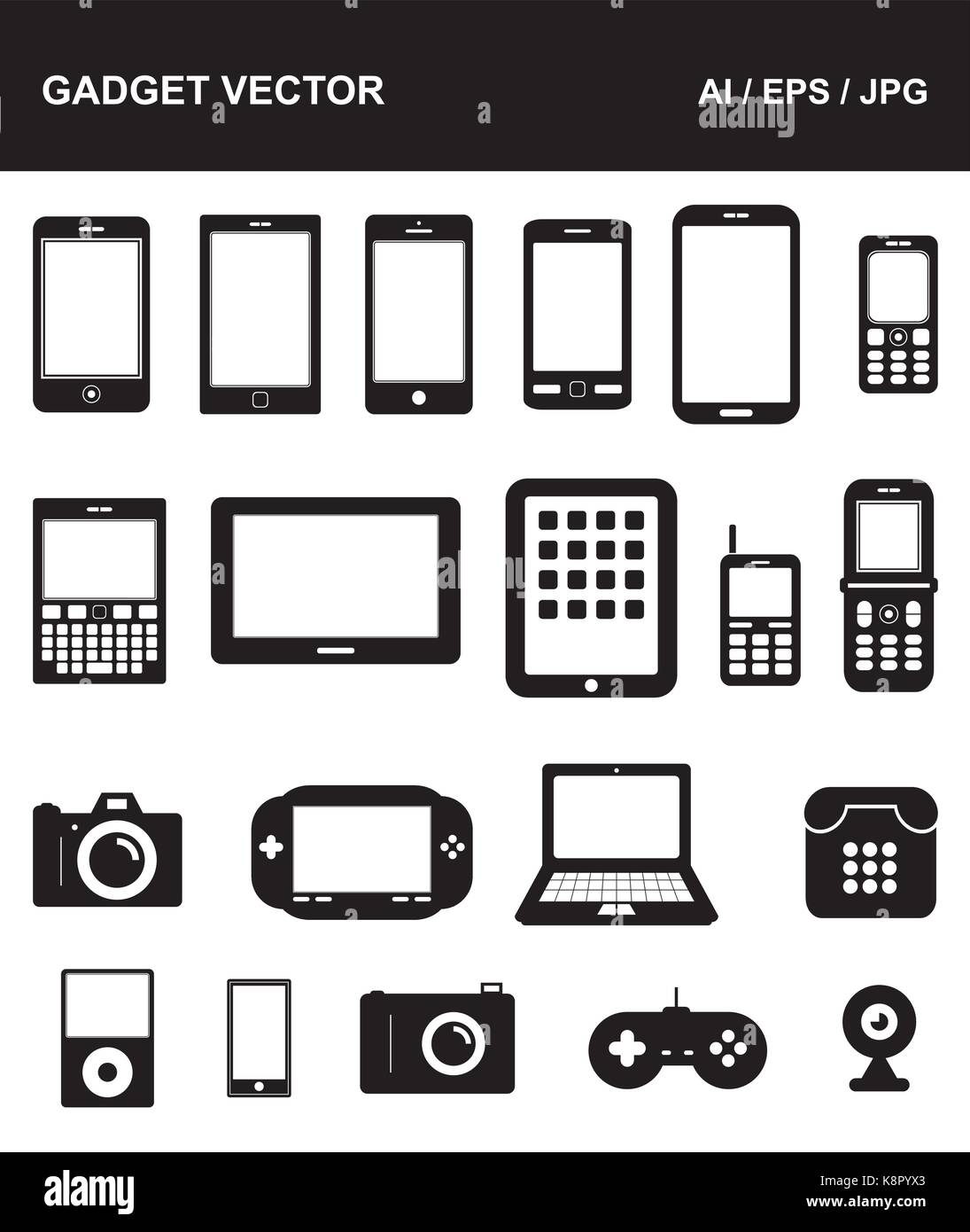 Computer icon device gadget hi-res stock photography and images - Alamy