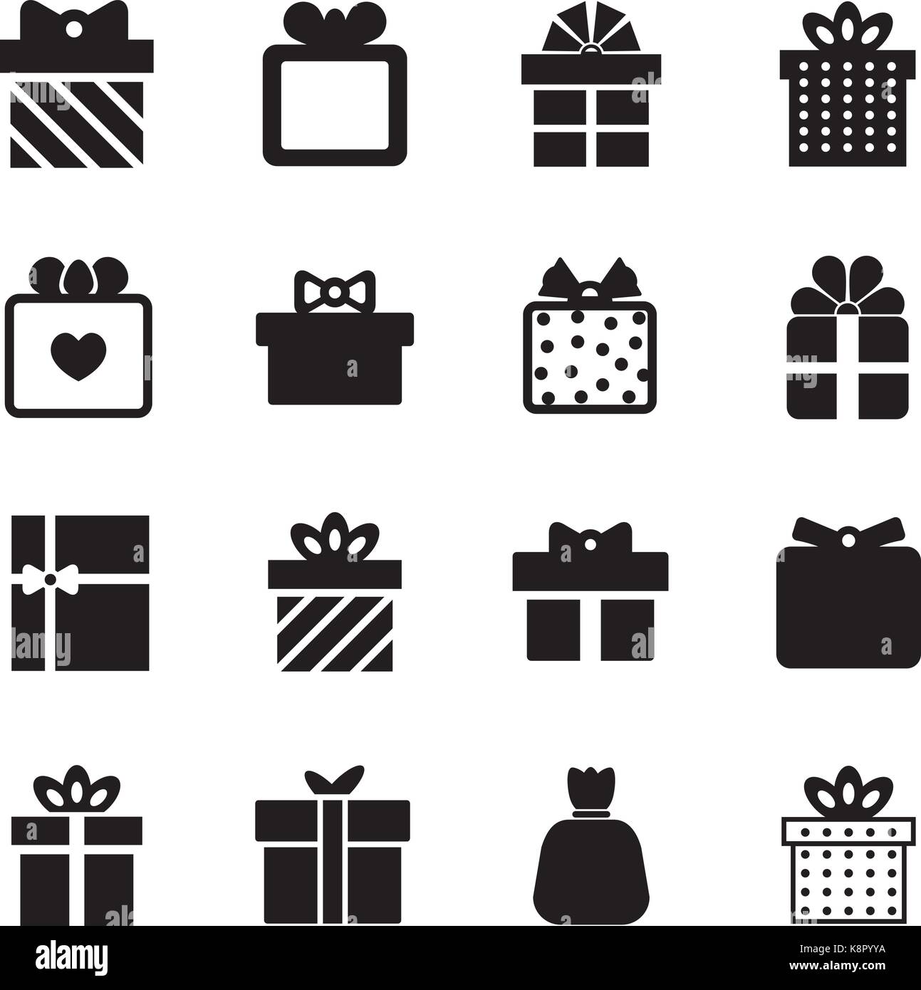 Giving a gift illustration Stock Vector Images - Alamy