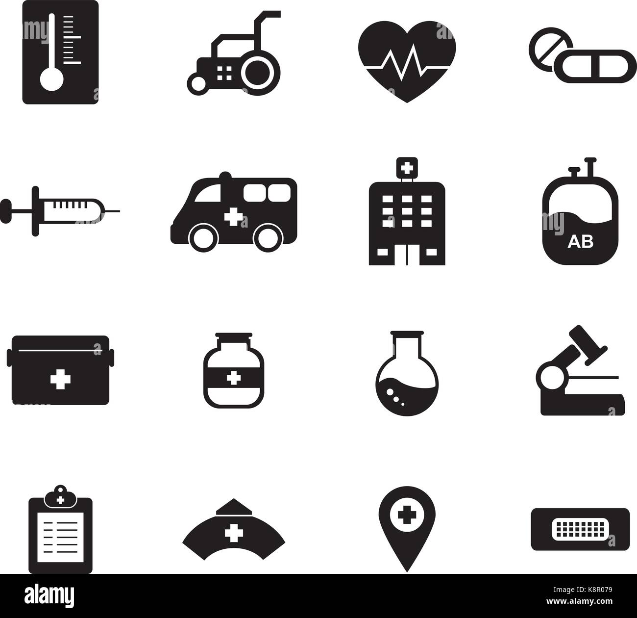 Hospital icon hi-res stock photography and images - Alamy