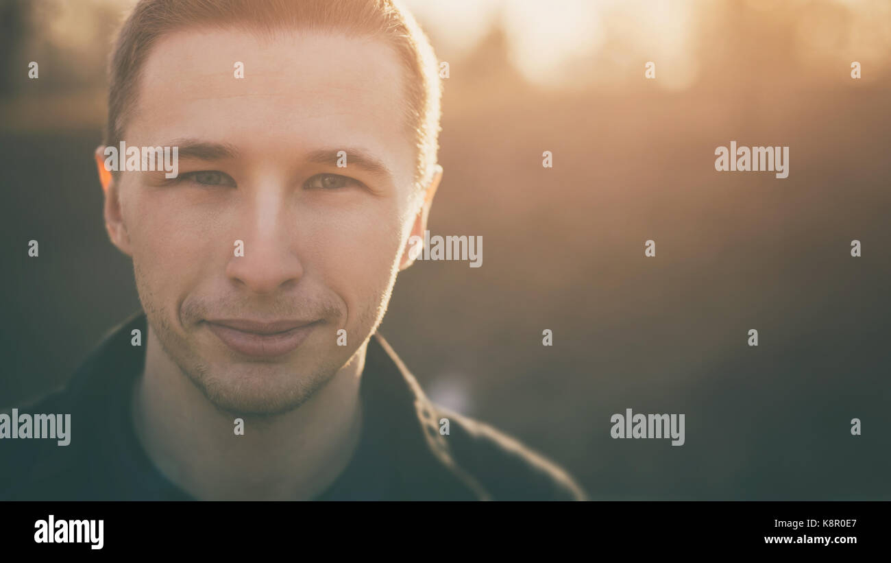 handsome young man closeup portrait Stock Photo - Alamy