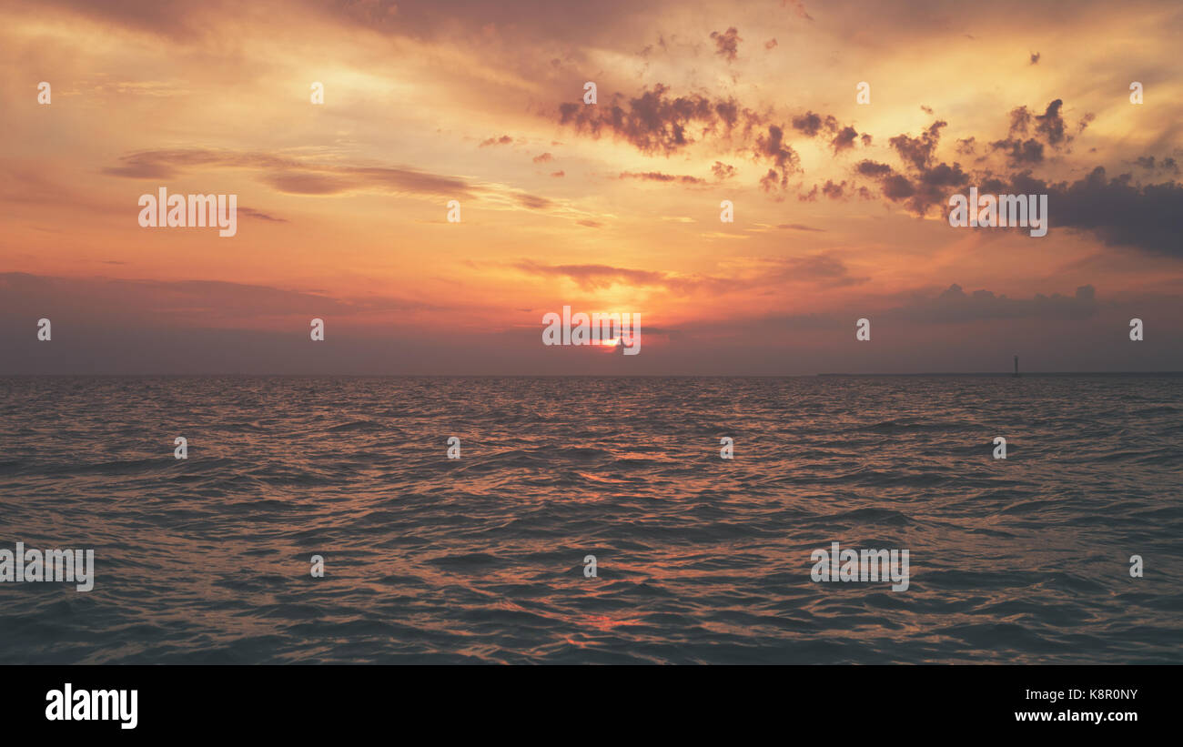 Beautiful evening sunset on road hi-res stock photography and images ...