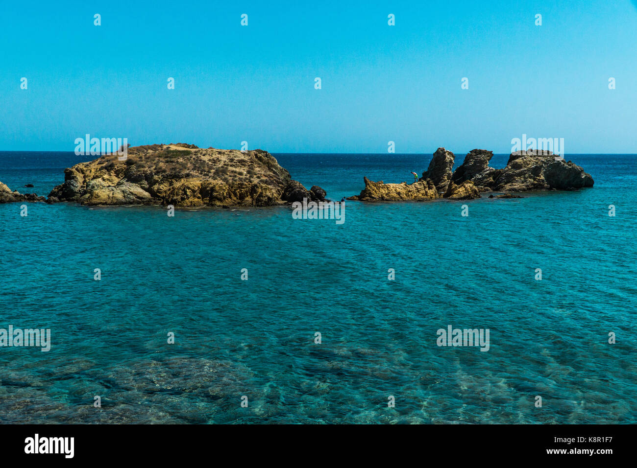 rock at the coast from crete Stock Photo - Alamy