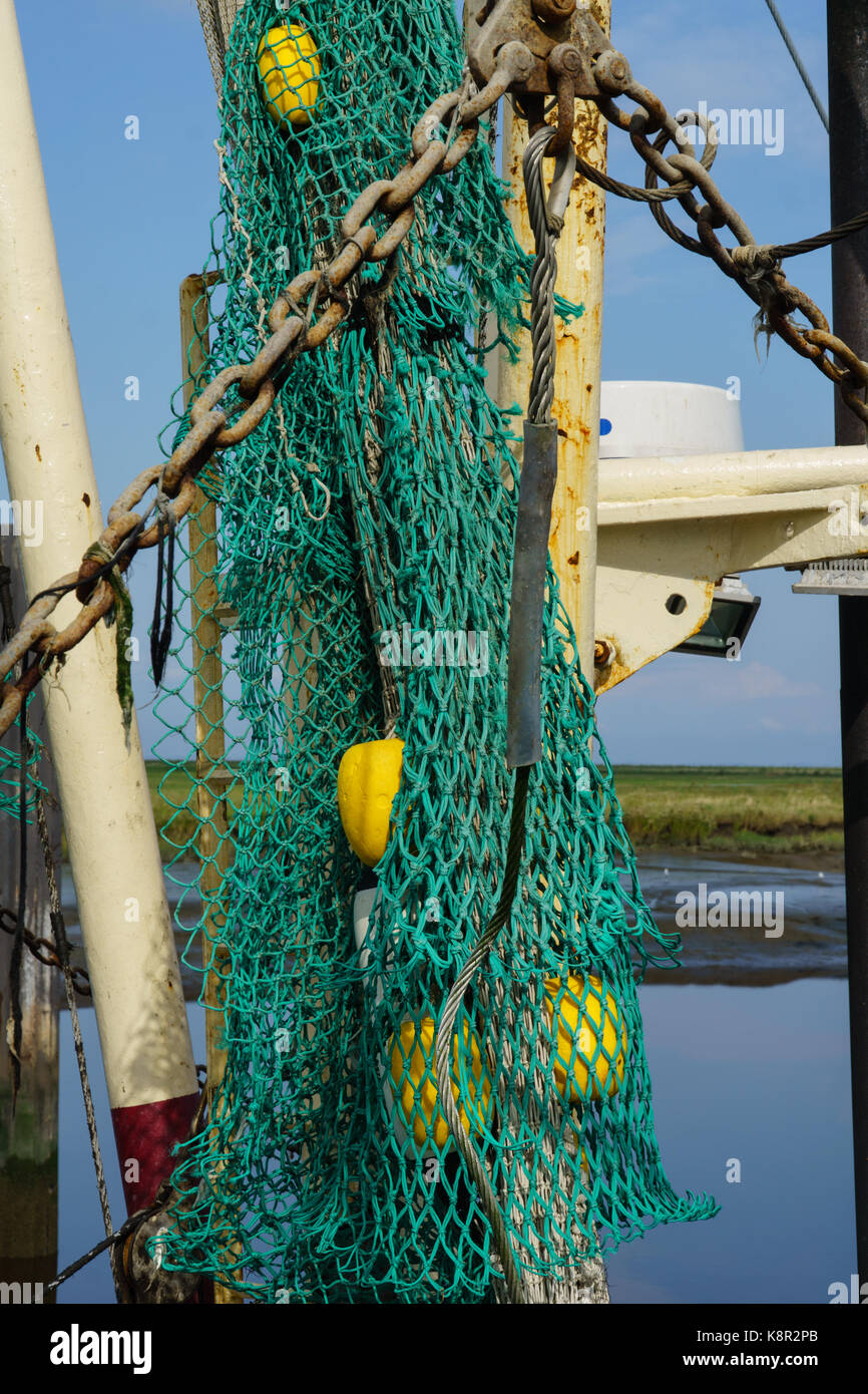 fisher net at a boat Stock Photo - Alamy