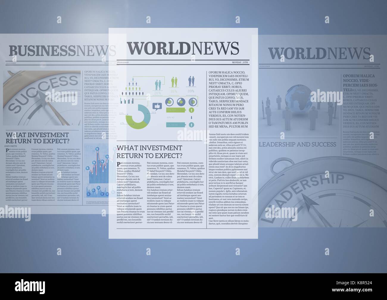 Digital composite of Newspaper transition Stock Photo - Alamy