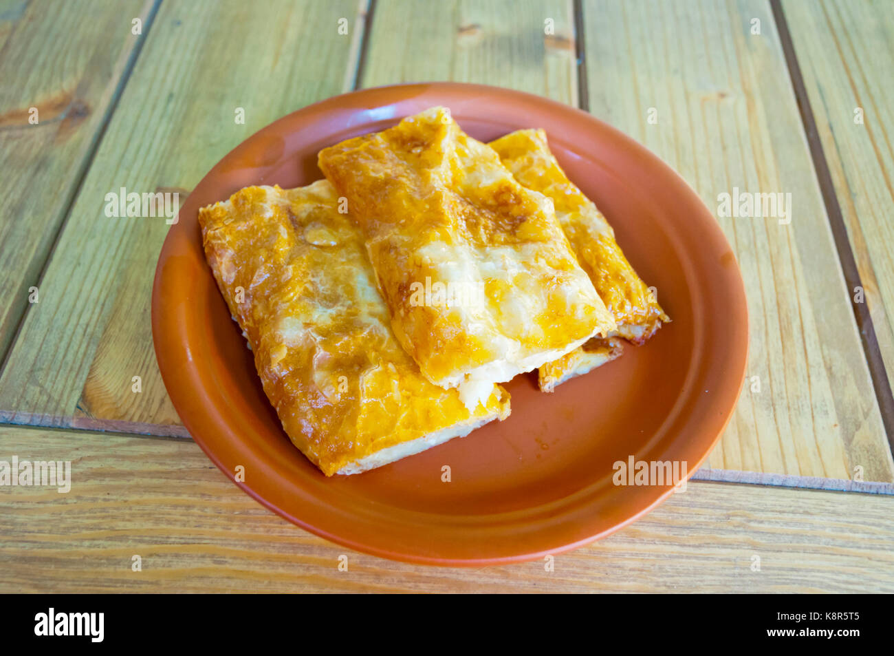 Moldavian layer pie with sheep cheese, La Placinte restaurant ...