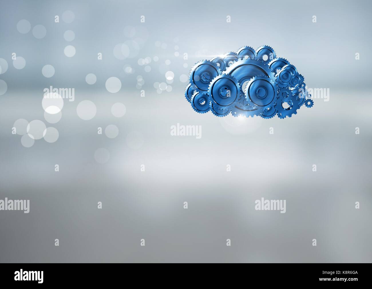 Digital composite of cog gears with bright background Stock Photo - Alamy