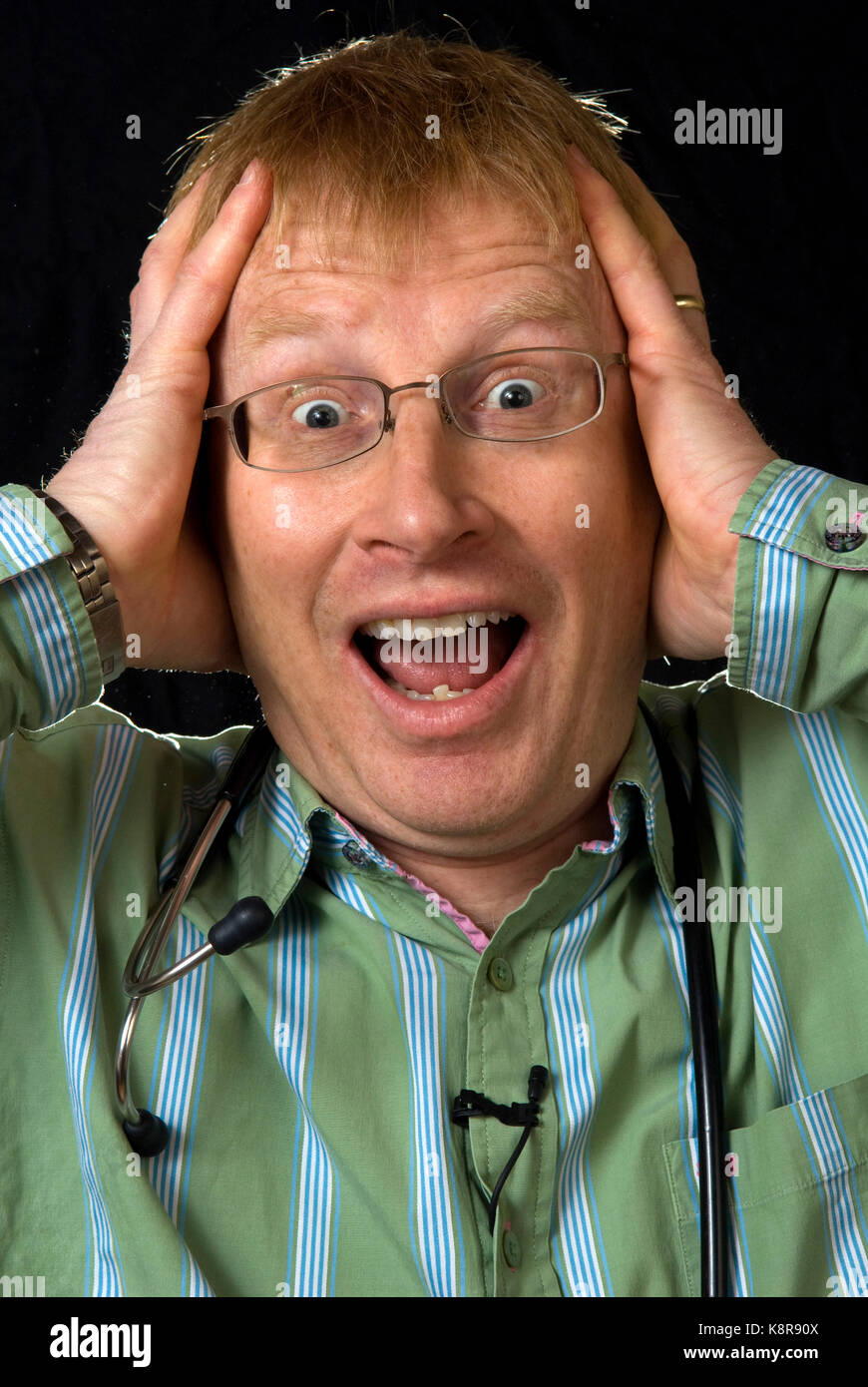 Dr.Phil Hammond with his resuscitation dummy used for his comedy stage ...