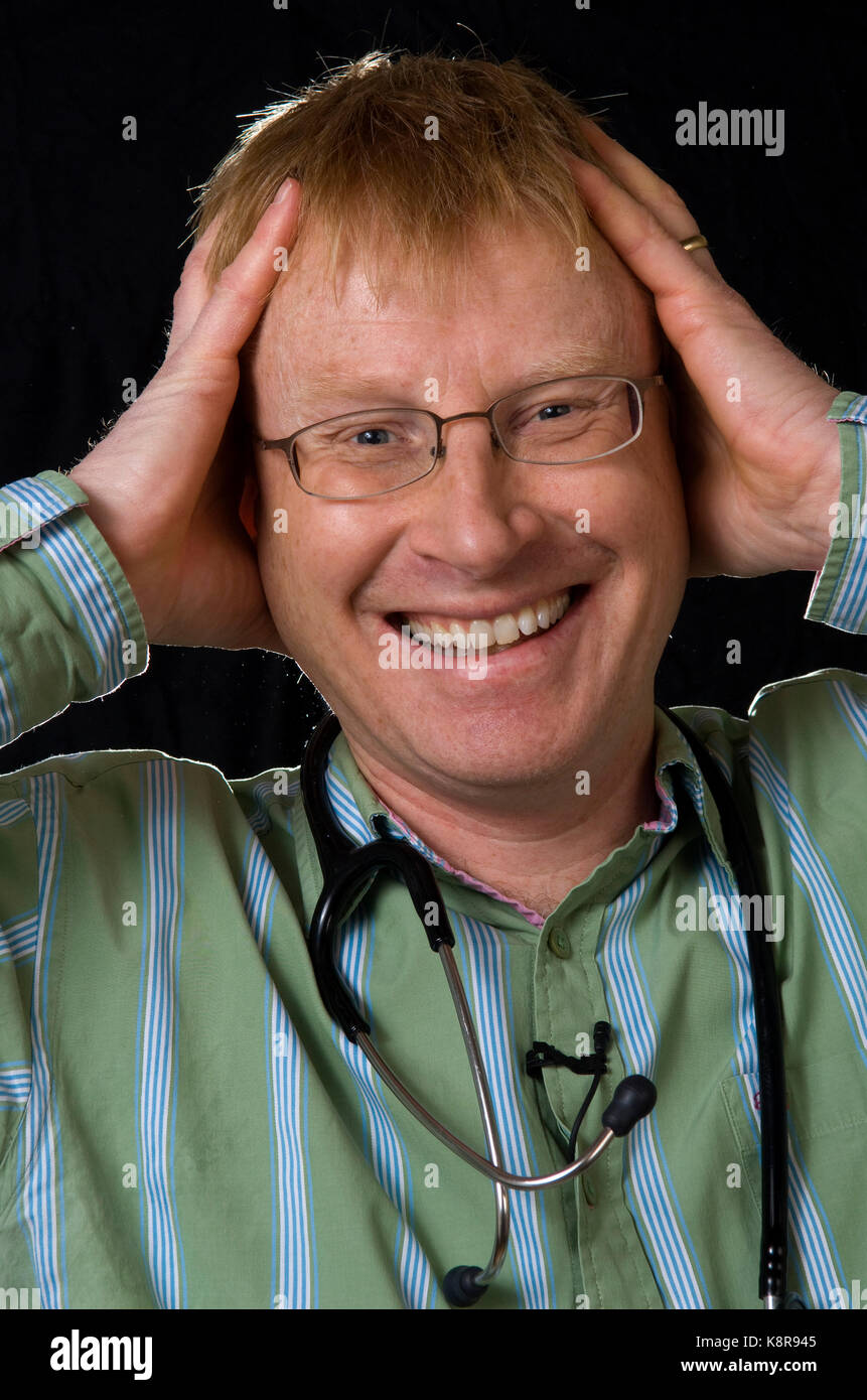 Dr.Phil Hammond with his resuscitation dummy used for his comedy stage ...