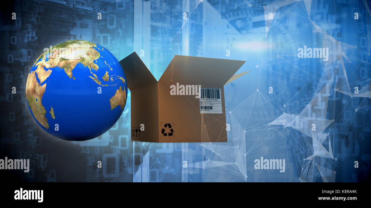 Animation digital world map coding hi-res stock photography and images ...