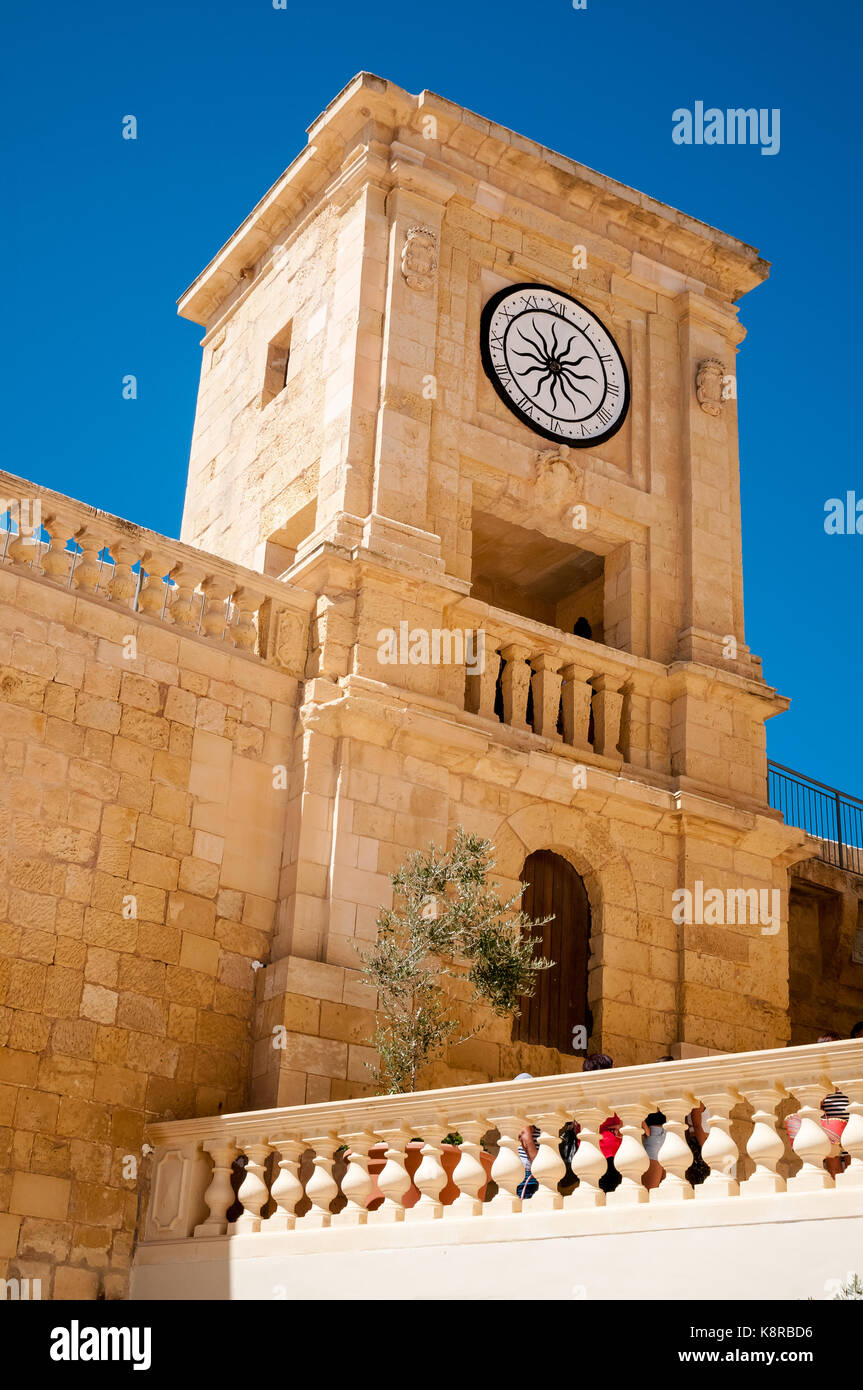 Tower in the medieval citadel of Gozo Stock Photo - Alamy