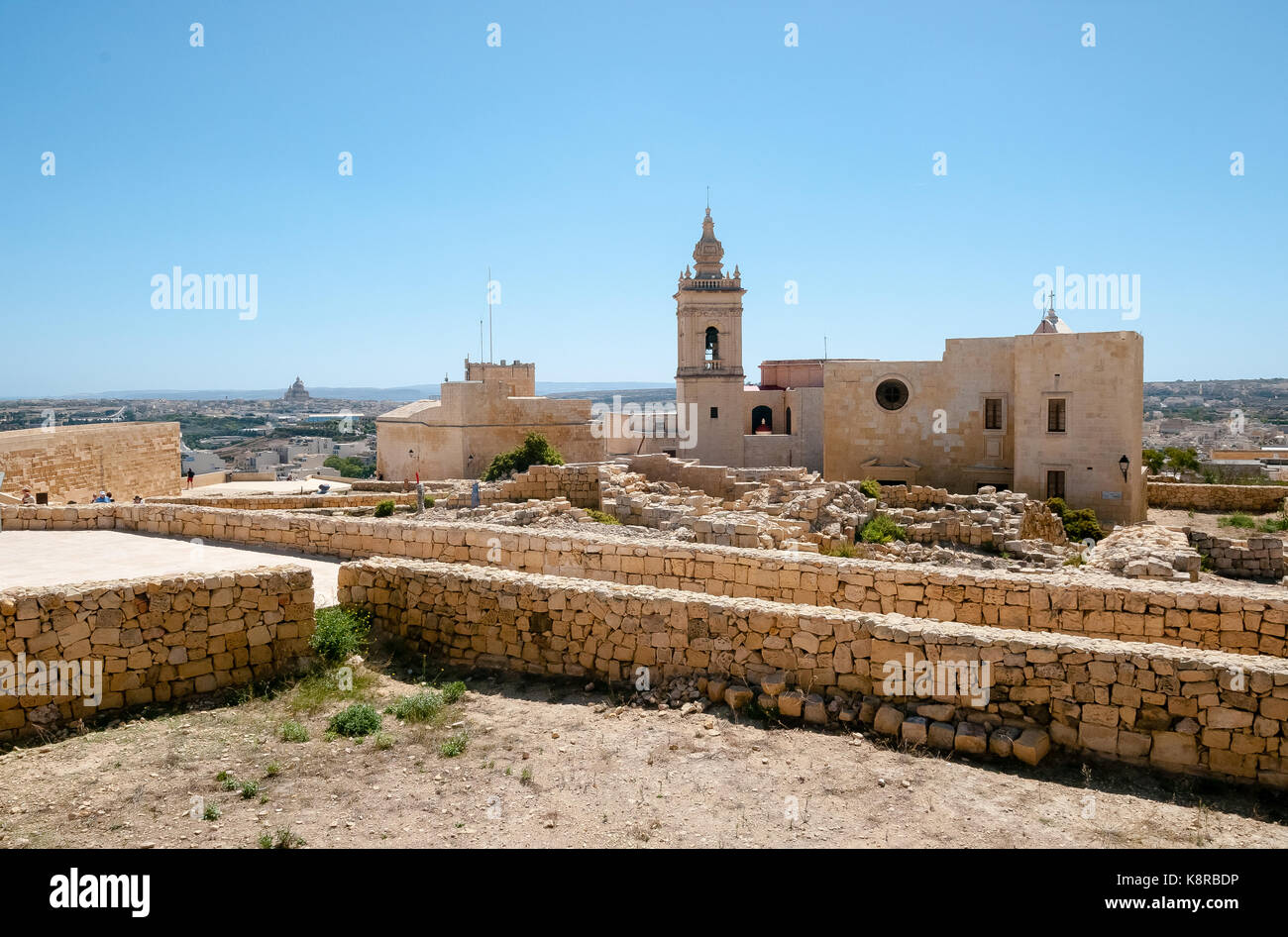 Medieval citadel on the island of Gozo, Malta Stock Photo - Alamy