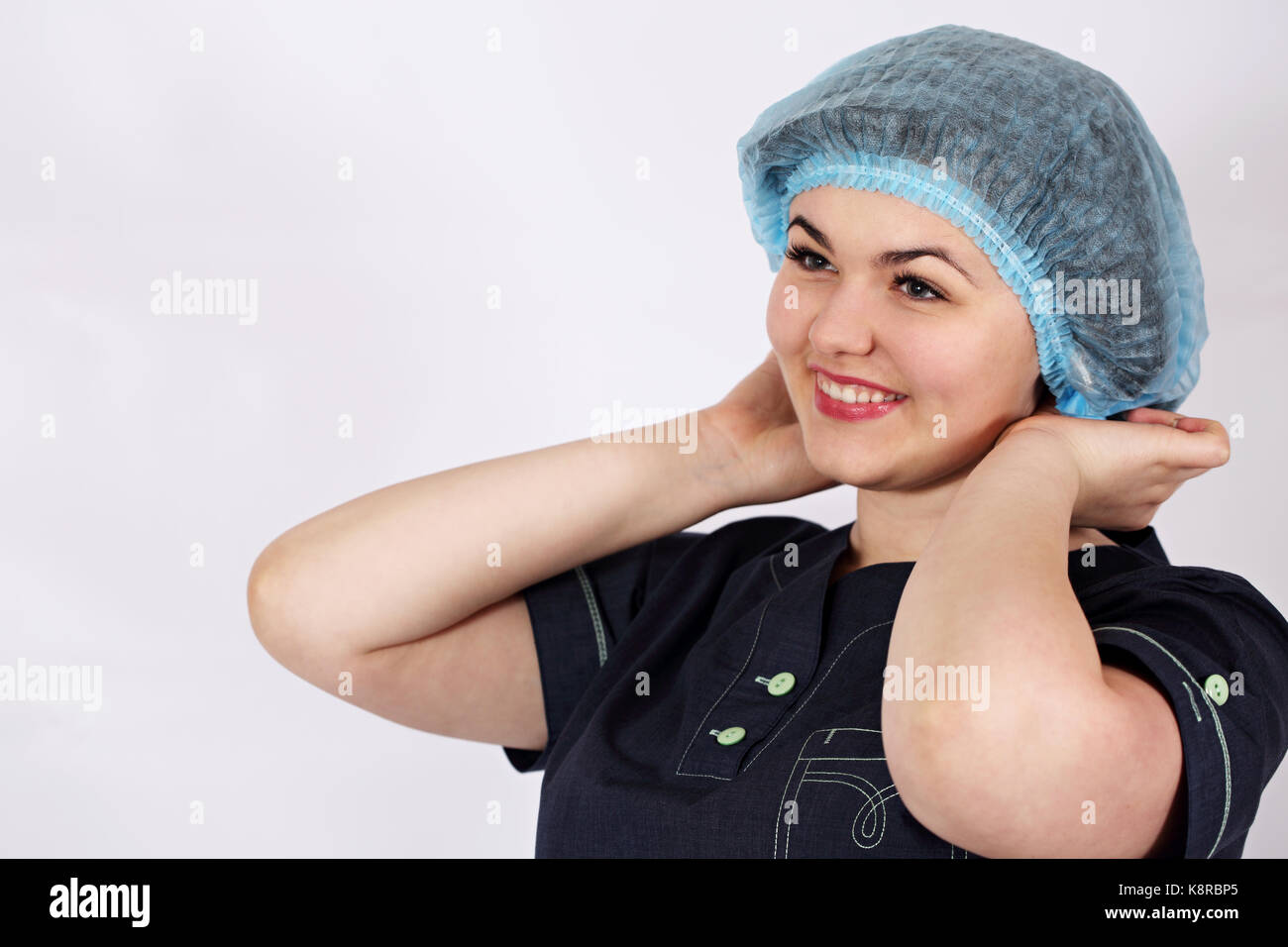 Nurse in overalls Stock Photo - Alamy
