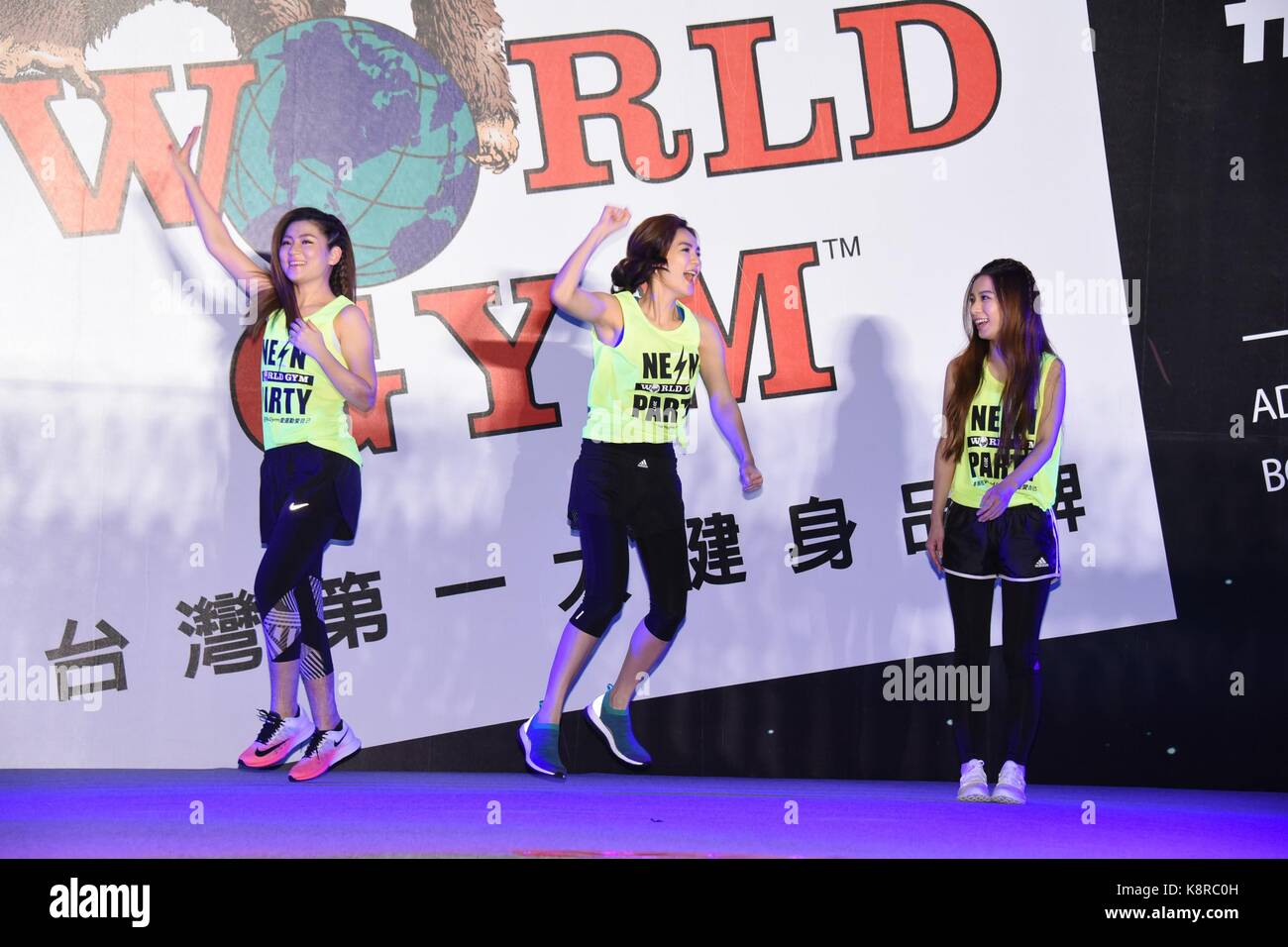 (From left) Selina, Ella, and Hebe of Taiwanese girls group S.H.E ...