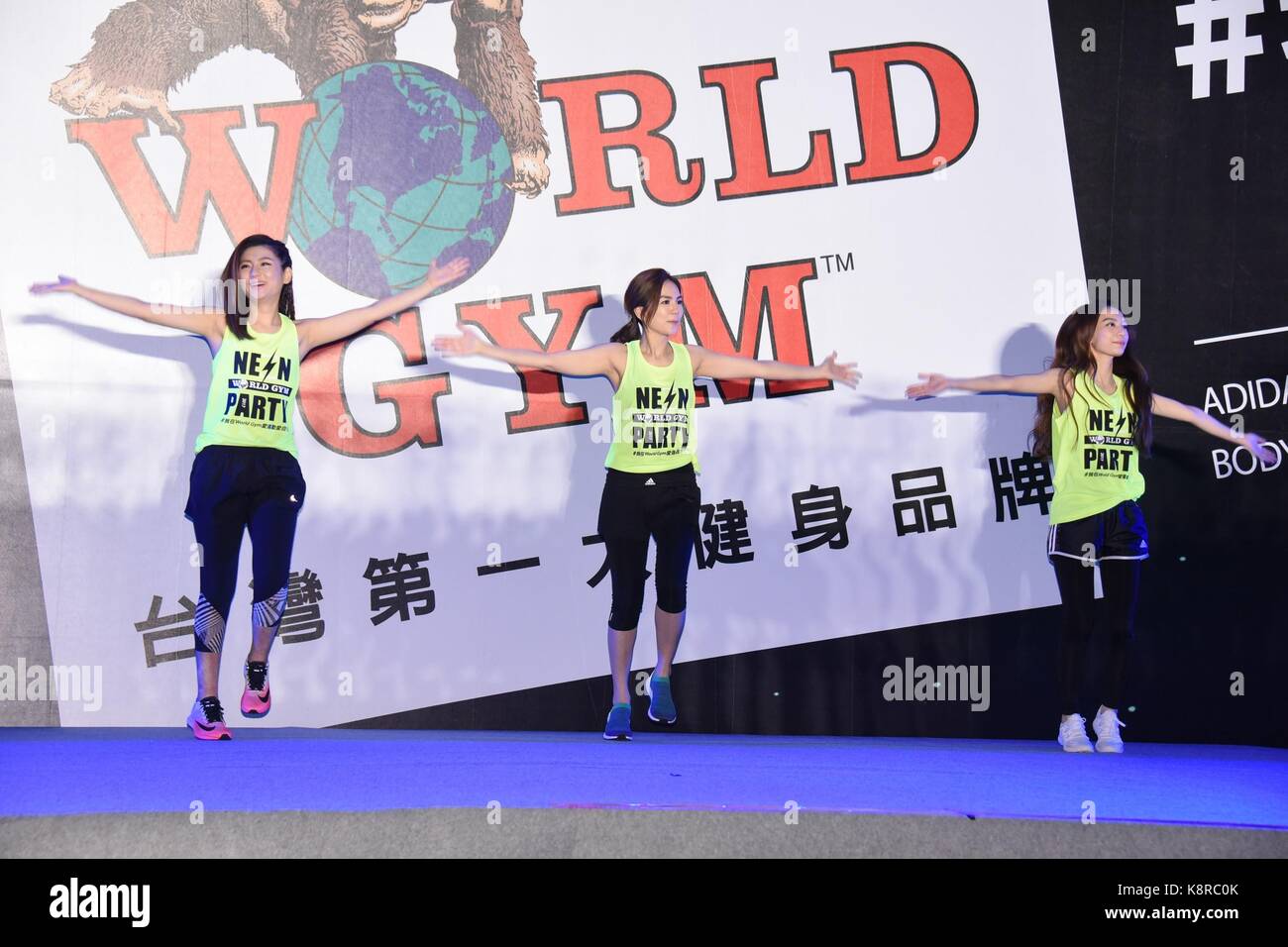 (From left) Selina, Ella, and Hebe of Taiwanese girls group S.H.E ...